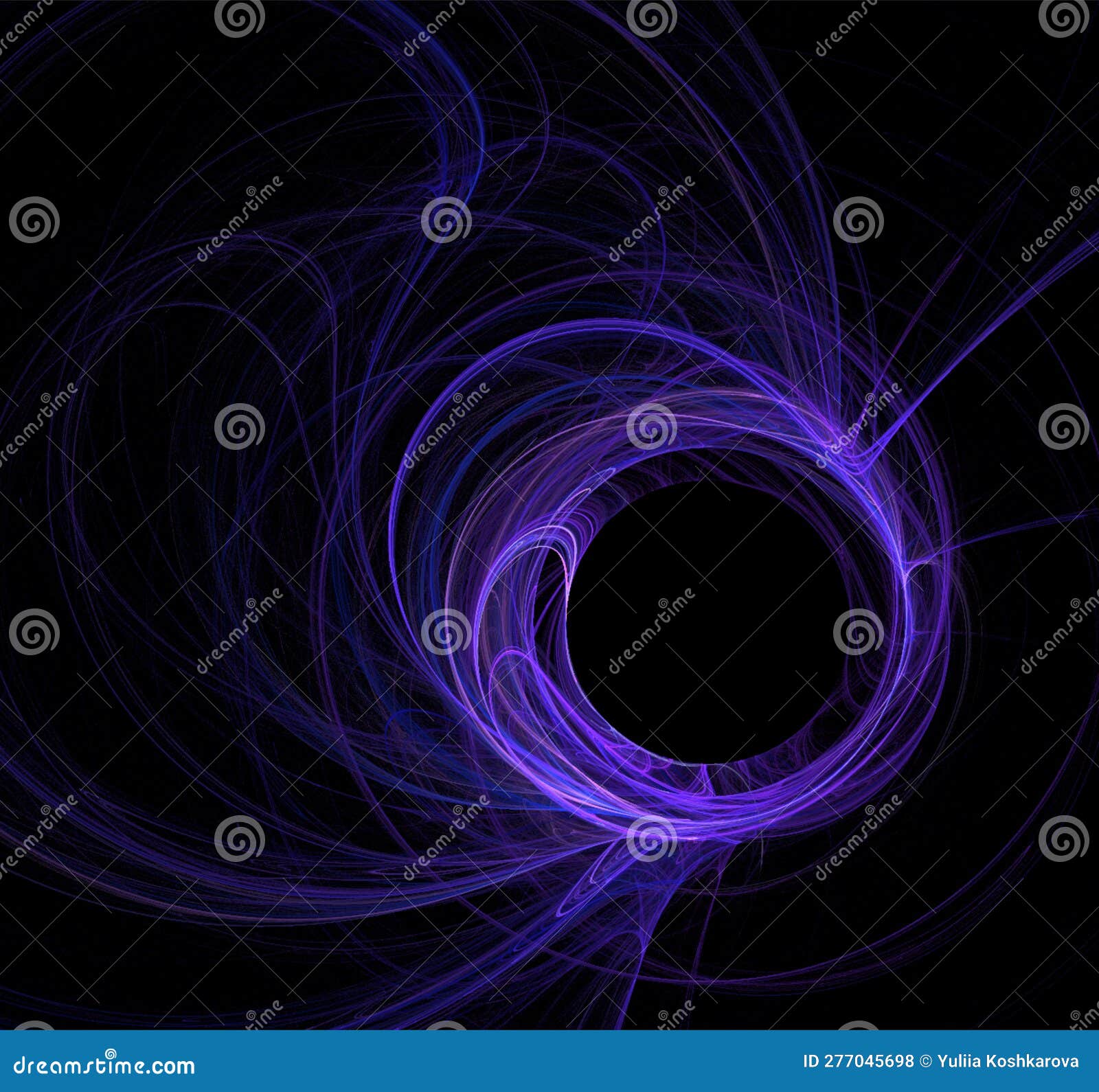 Blue Abstract Spherical Linear Pattern on Black Background, Wallpaper ...