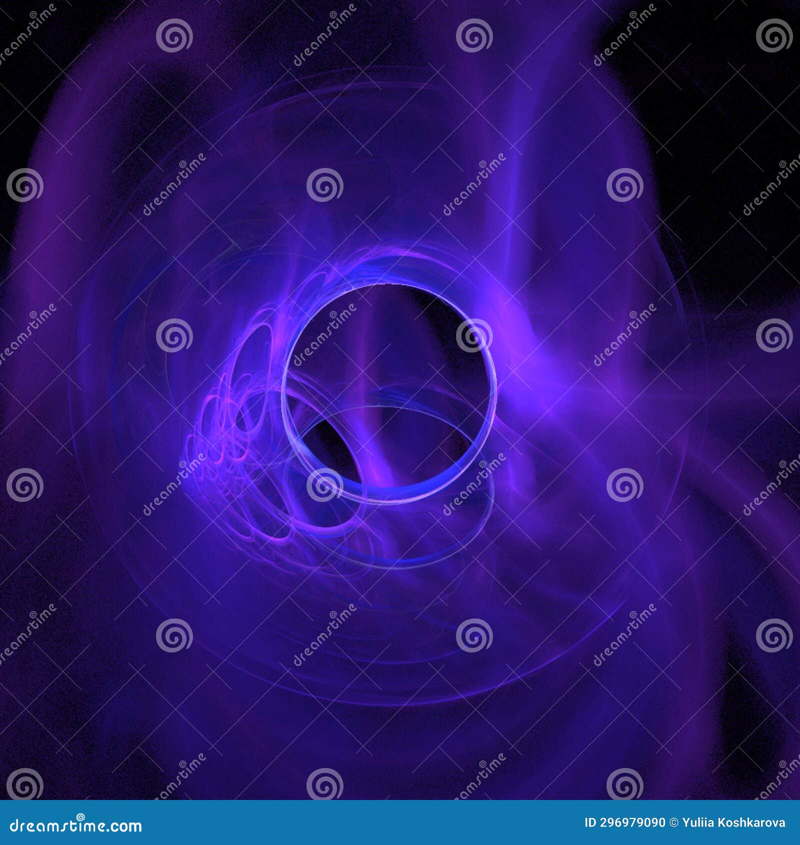 Blue Abstract Spherical Linear Pattern on Black Background, Wallpaper ...