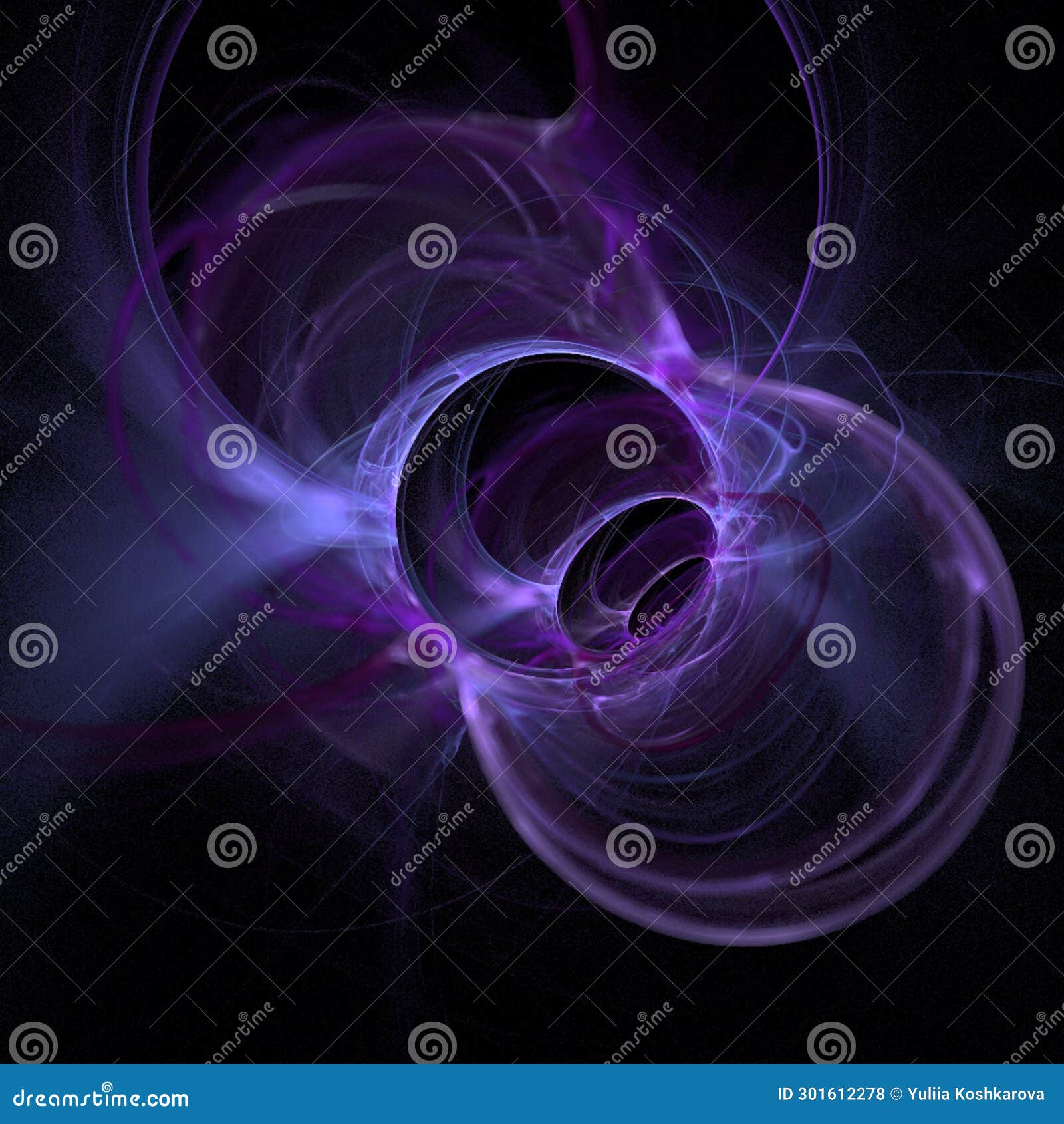 Blue Abstract Spherical Linear Pattern on Black Background, Wallpaper ...