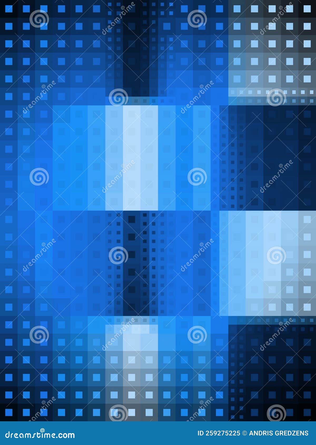 Blue Abstract Square Background Stock Illustration - Illustration of ...