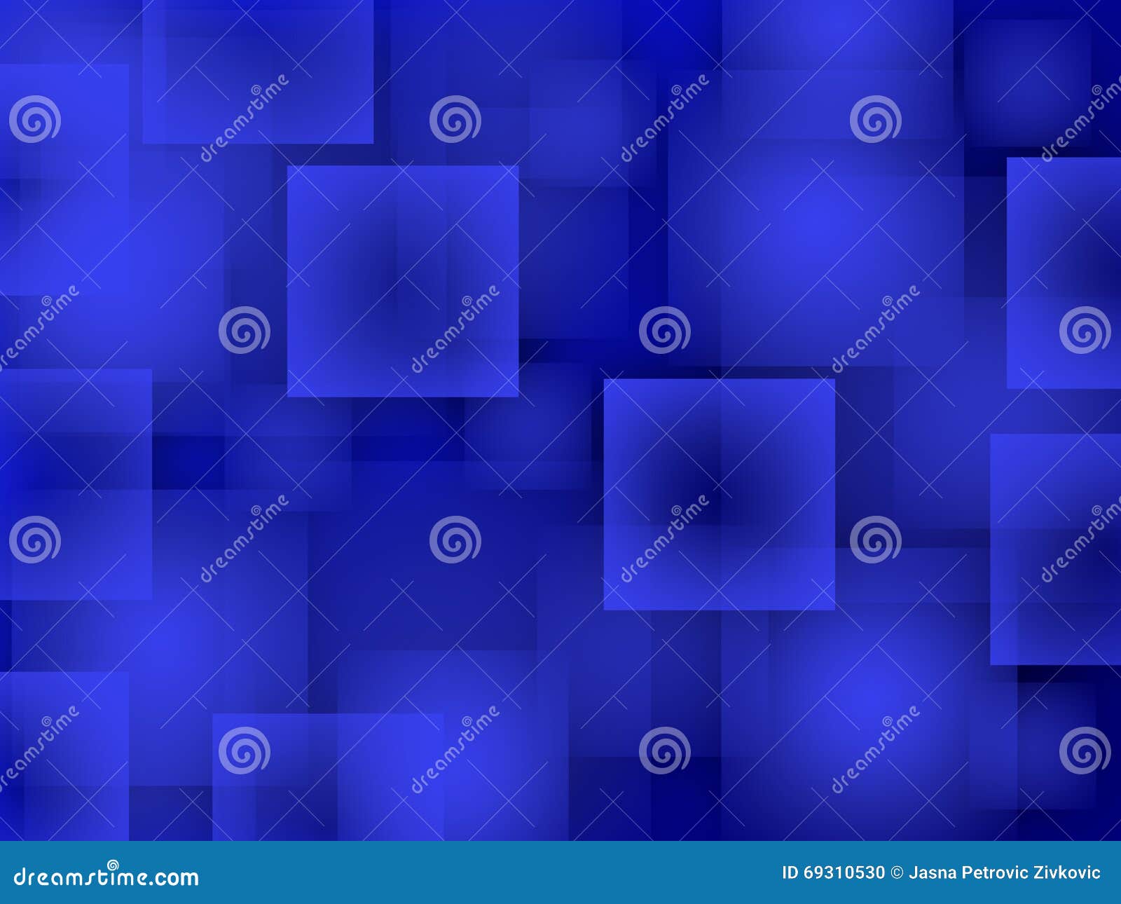 Blue Abstract Squares Background Stock Illustration - Illustration of ...