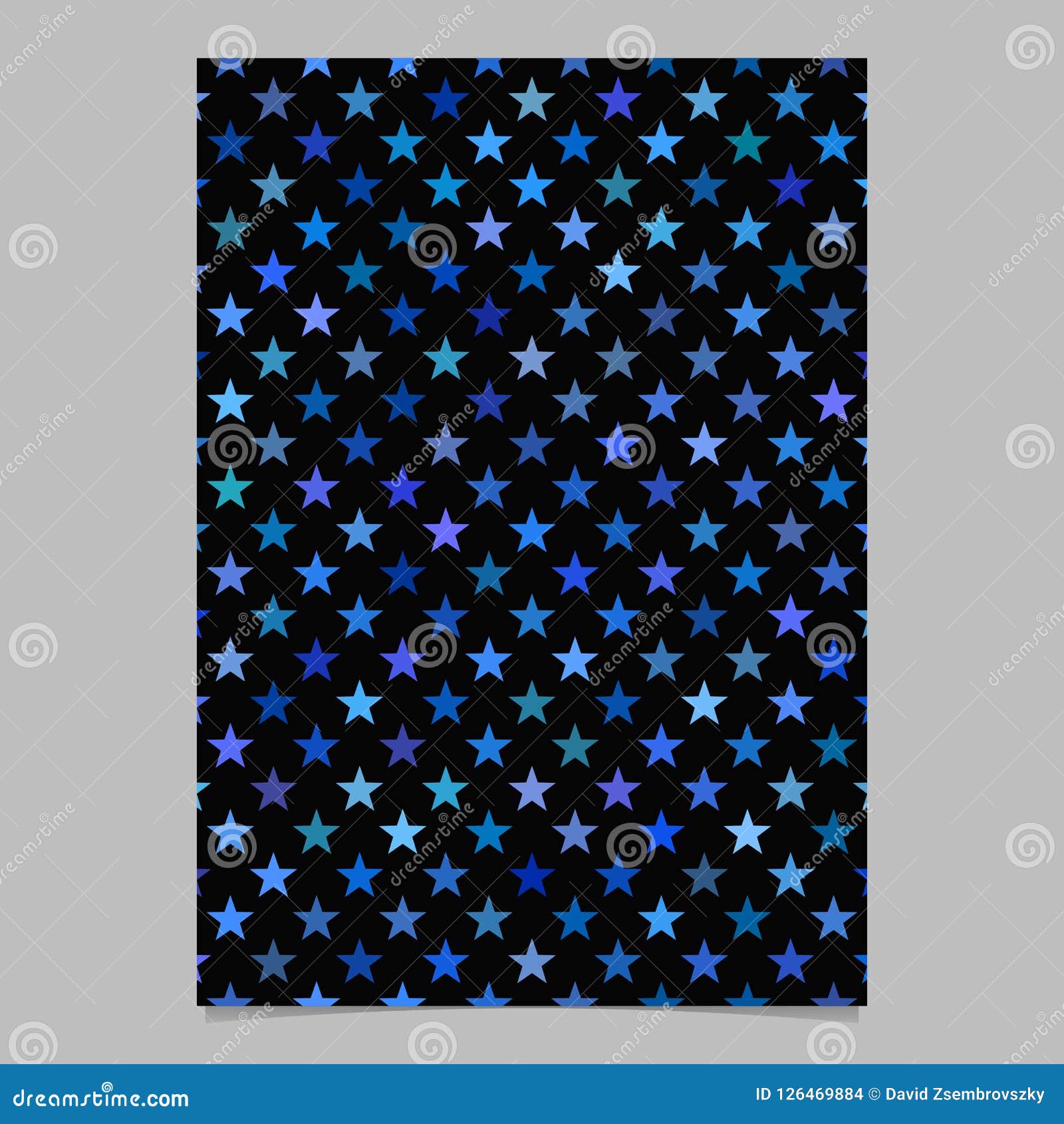 Abstract Star Pattern Background Brochure Template - Vector Design ...