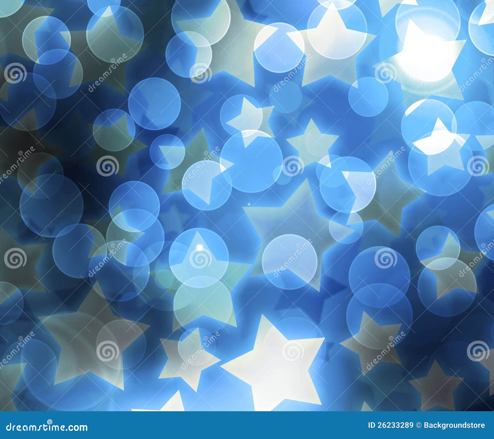 Blue Abstract Stars Background Stock Illustration - Illustration of ...