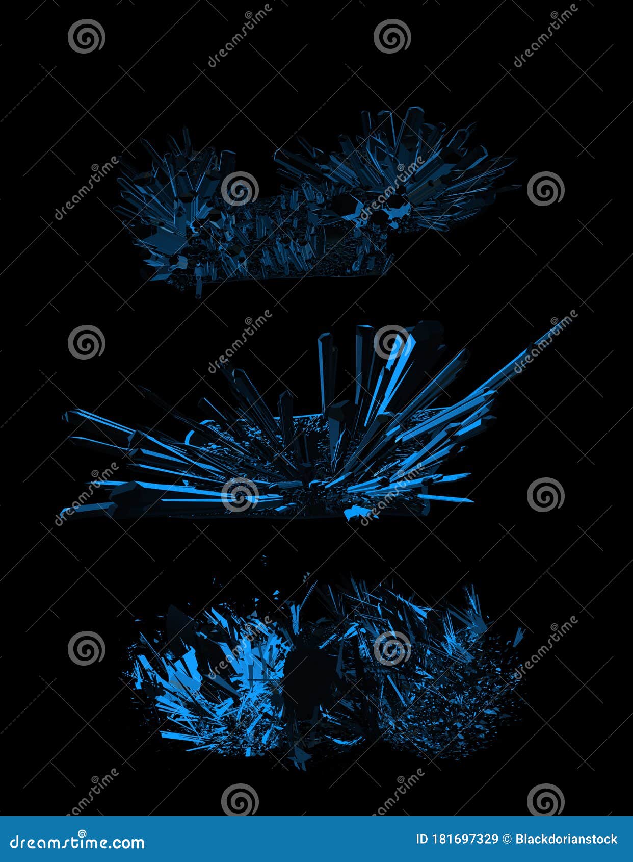 Blue Abstract Structures. Connection Structure Stock Illustration ...