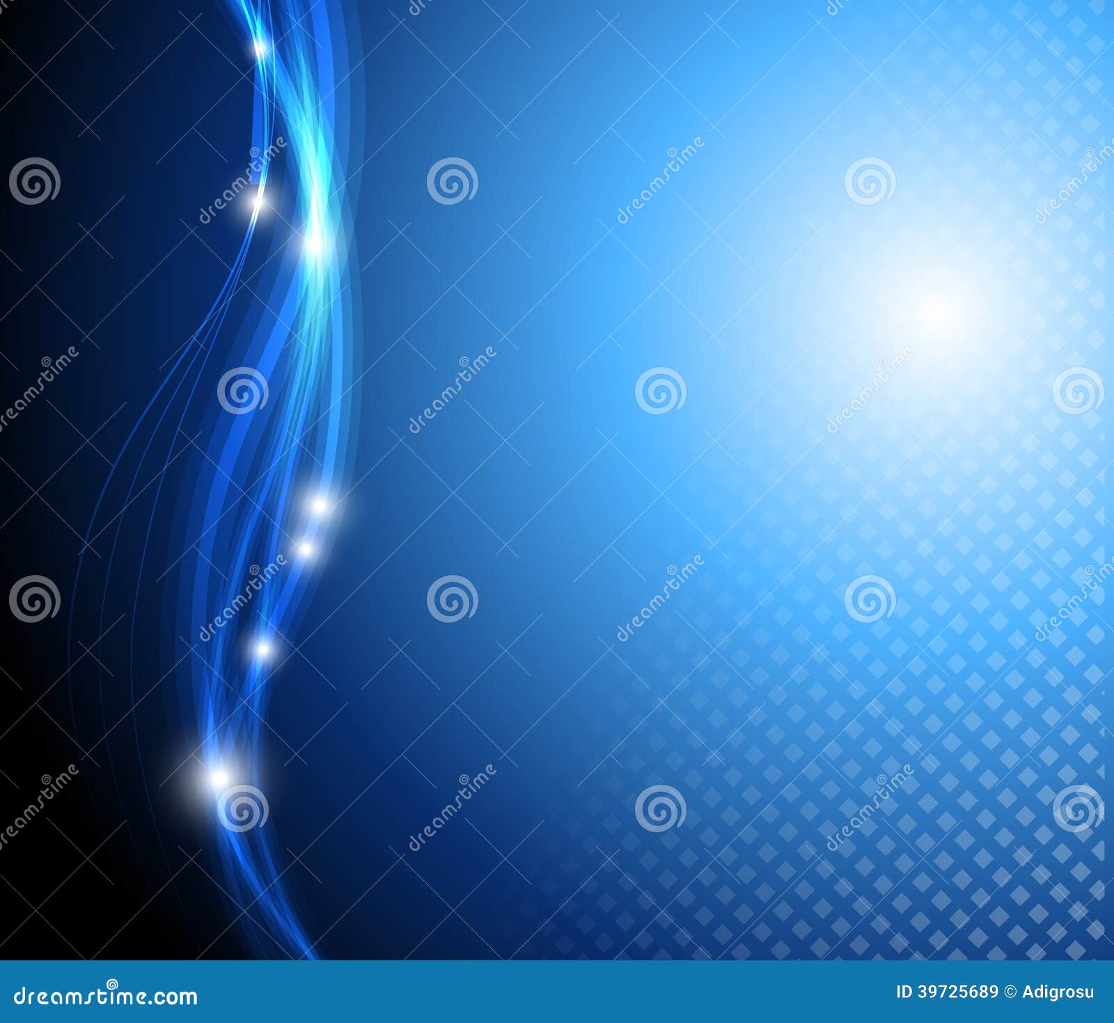 Blue Abstract Stylish Fantasy Background Stock Illustration ...