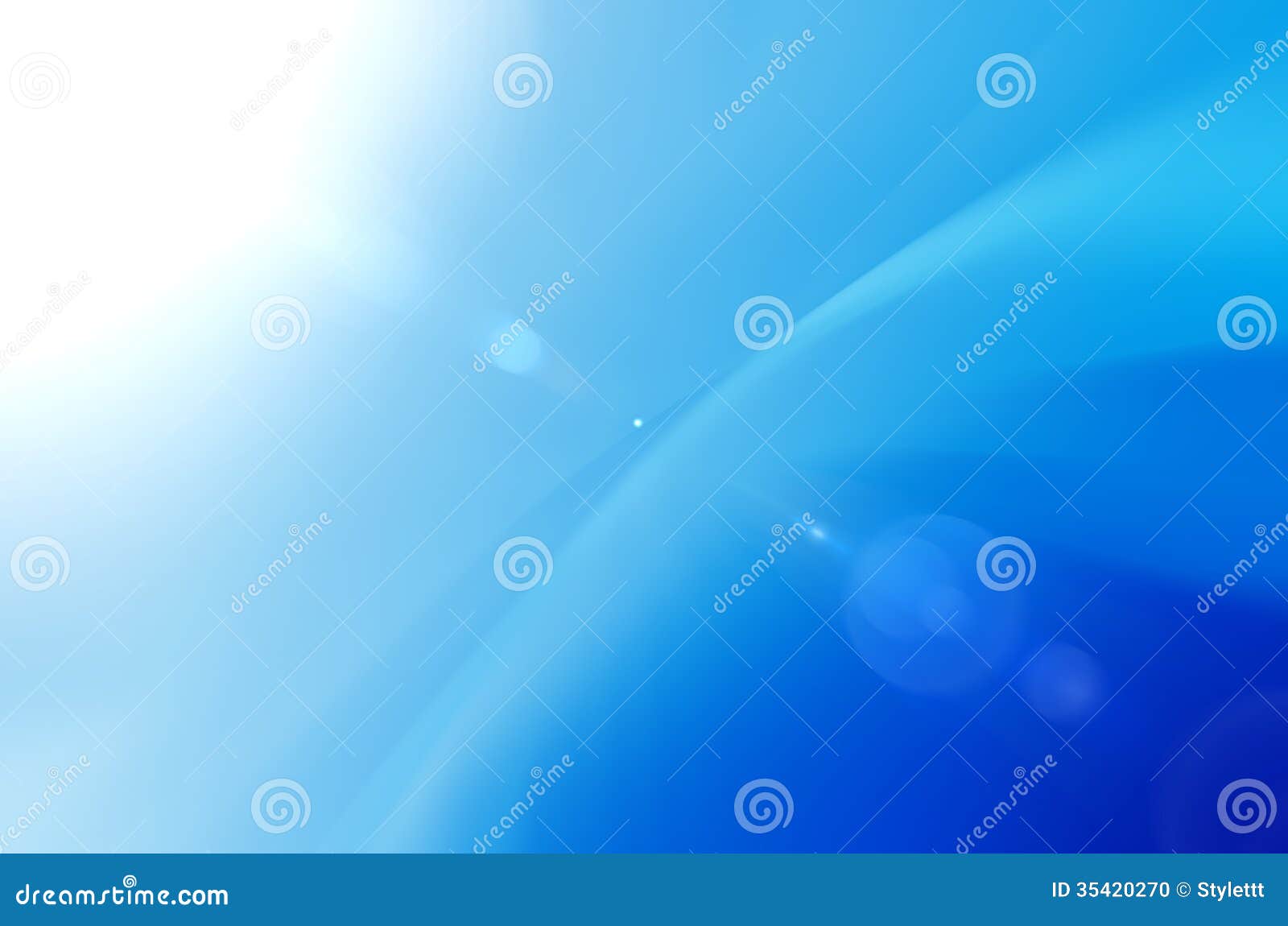Blue Abstract Sunshine Background Stock Illustration - Illustration of ...