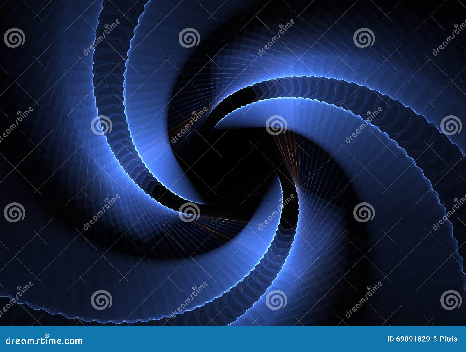 Blue Abstract Swirl Background Stock Illustration - Illustration of ...