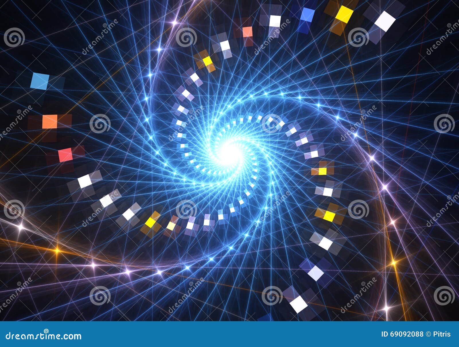 Blue Abstract Swirl Background Stock Illustration - Illustration of ...