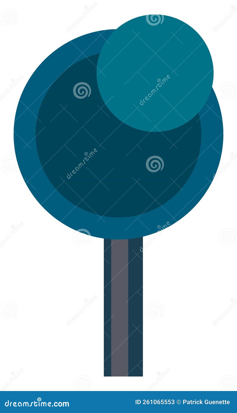 Blue Abstract Tall Tree, Icon Stock Vector - Illustration of tall, icon ...