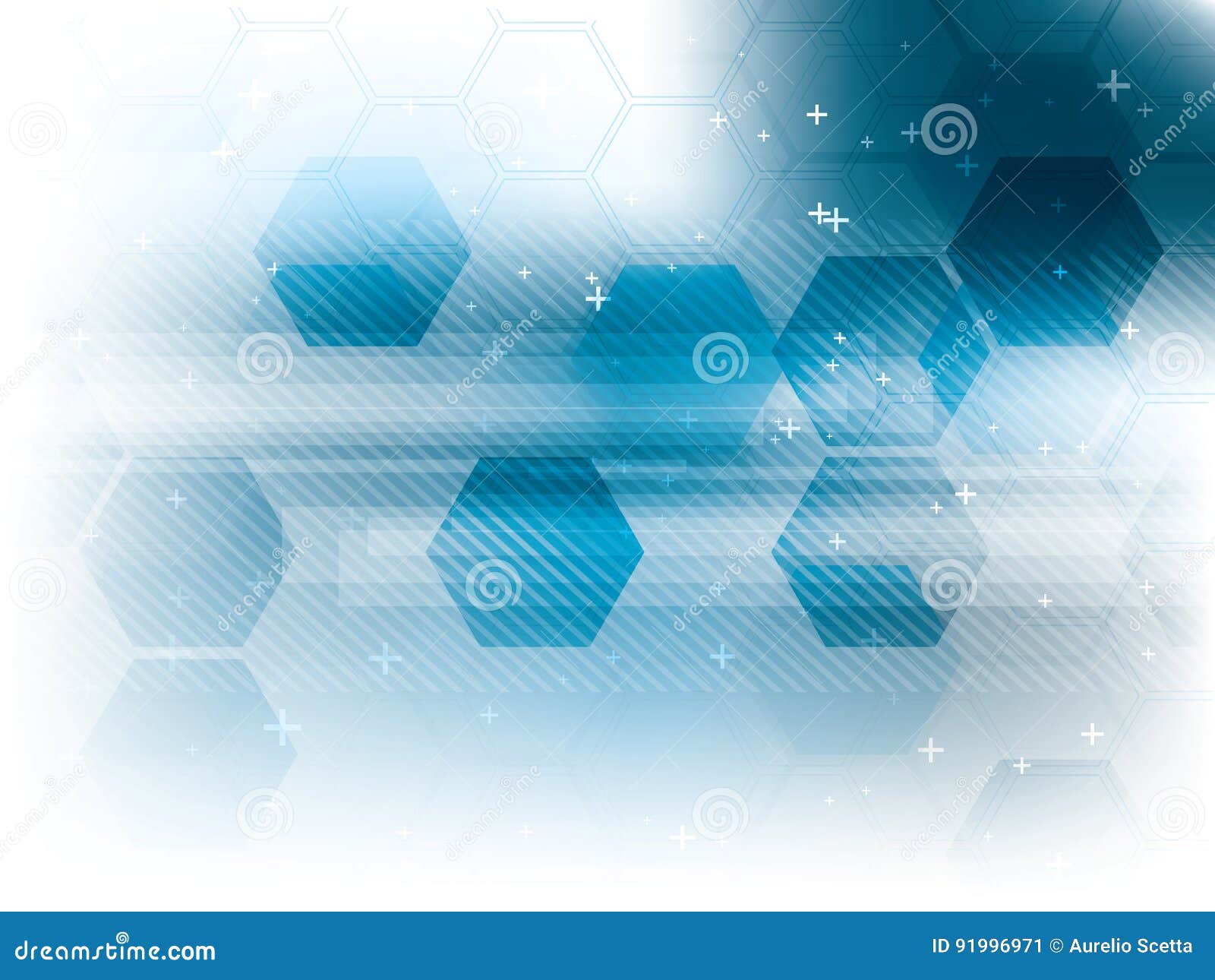 Blue Abstract Technology Background Stock Vector - Illustration of ...