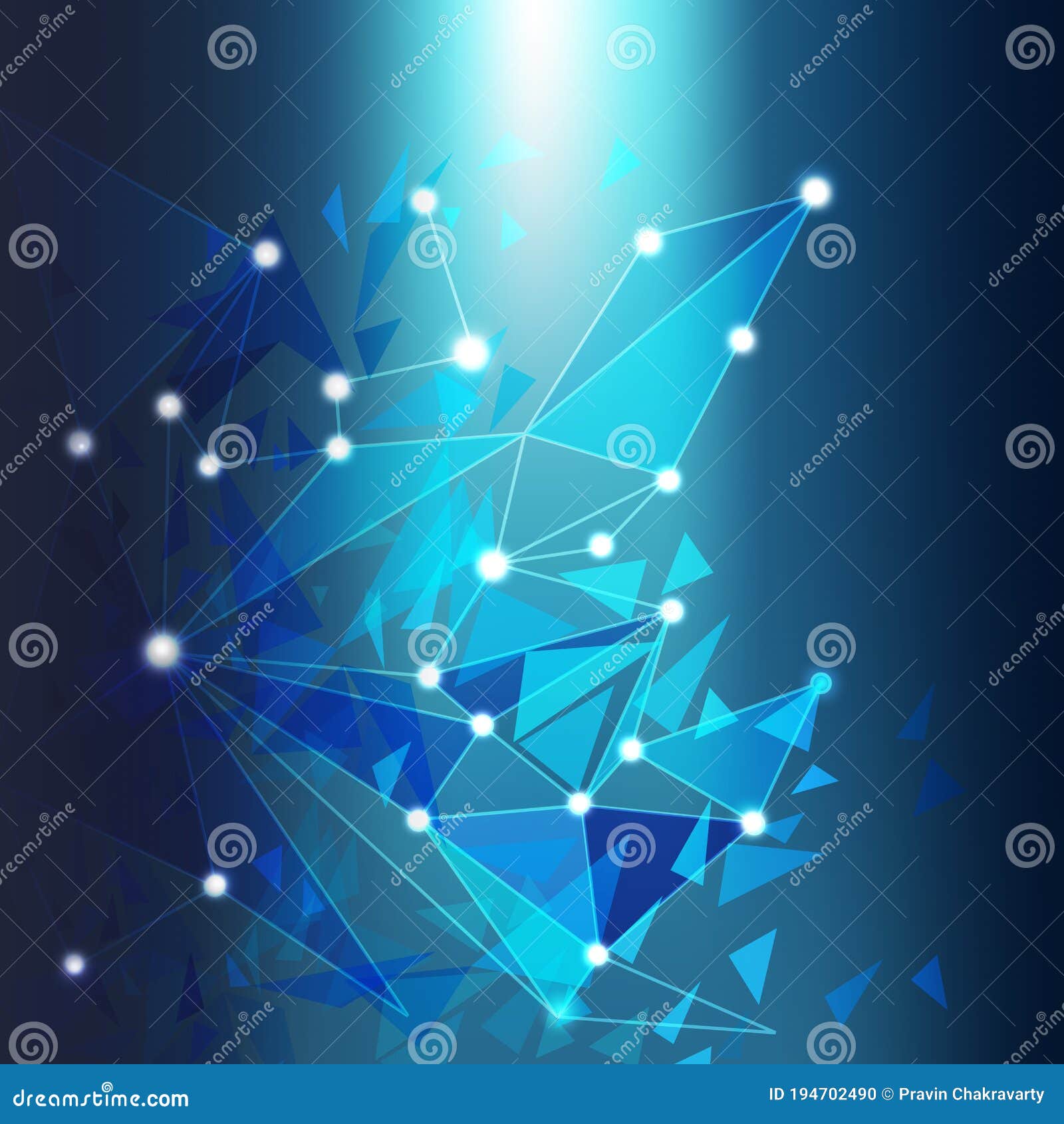 Blue Abstract Technology Mesh Background with Circles, Vector ... Blue Abstract Technology Mesh Background with Circles, Vector ...