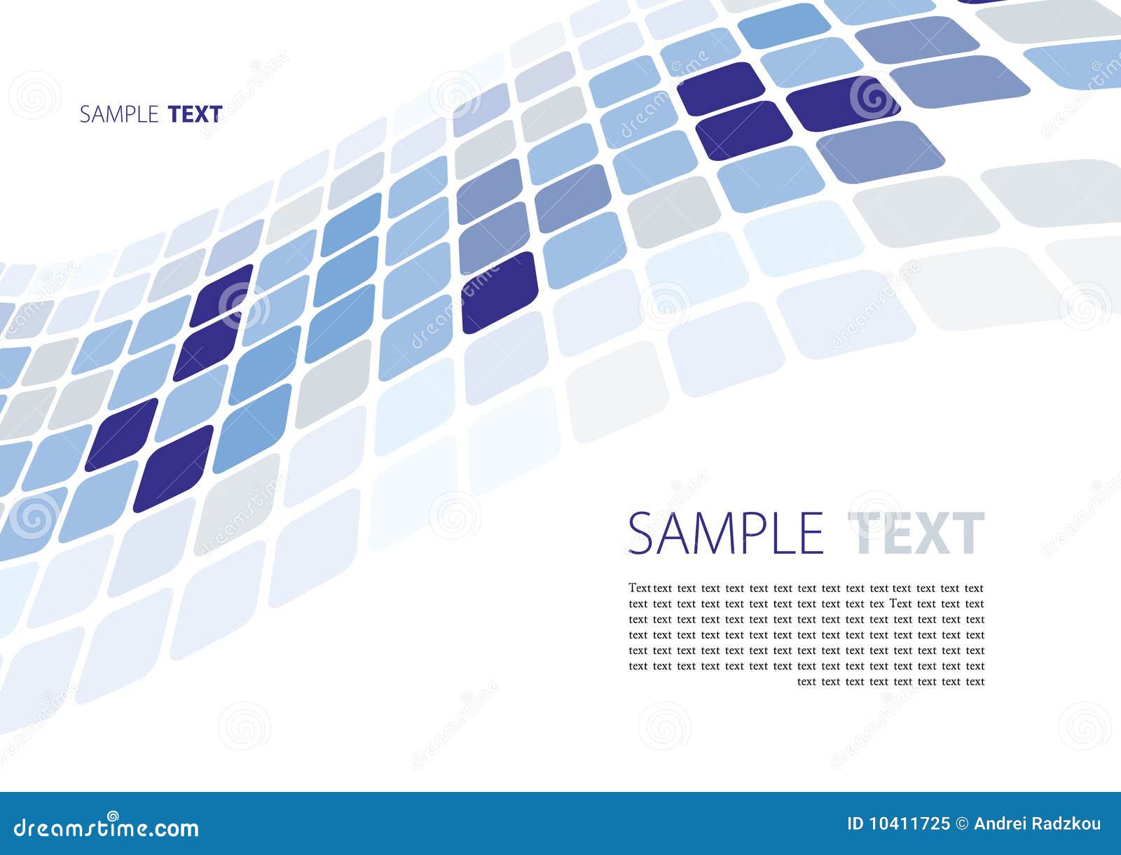 Blue abstract template stock vector. Illustration of wave - 10411725