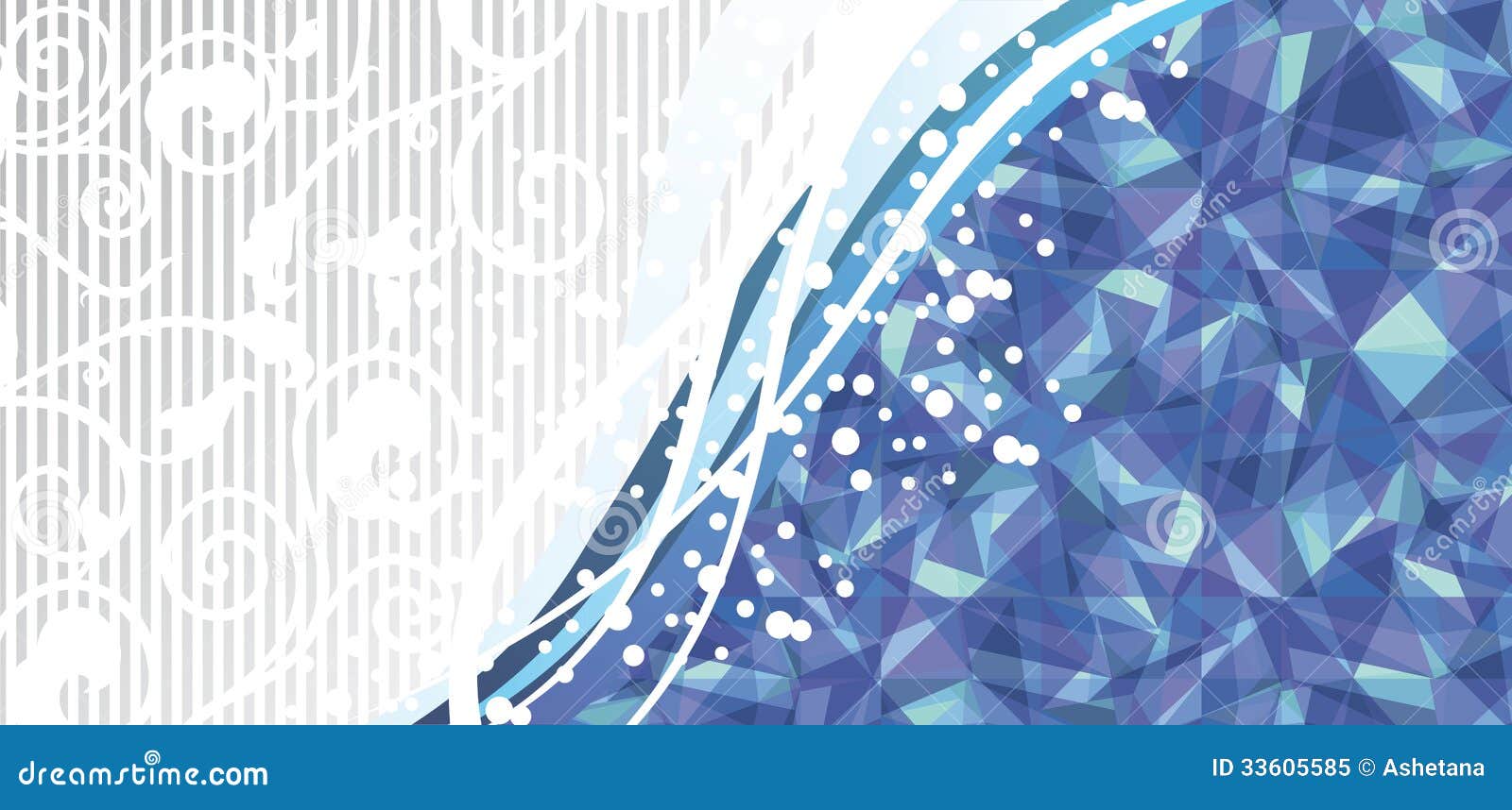 Blue abstract template stock vector. Illustration of futuristic - 33605585