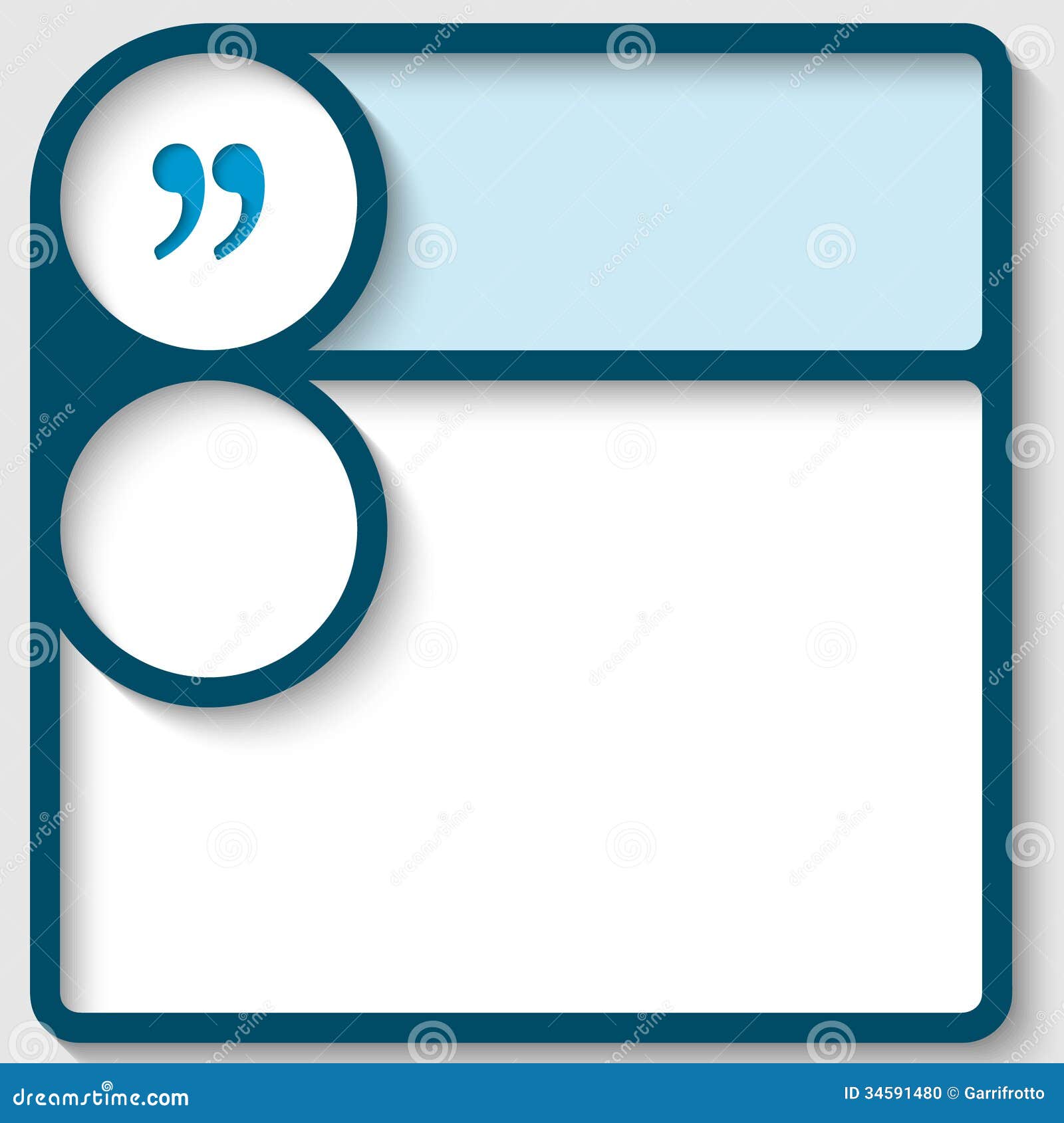 Blue abstract text frames stock vector. Illustration of sign - 34591480