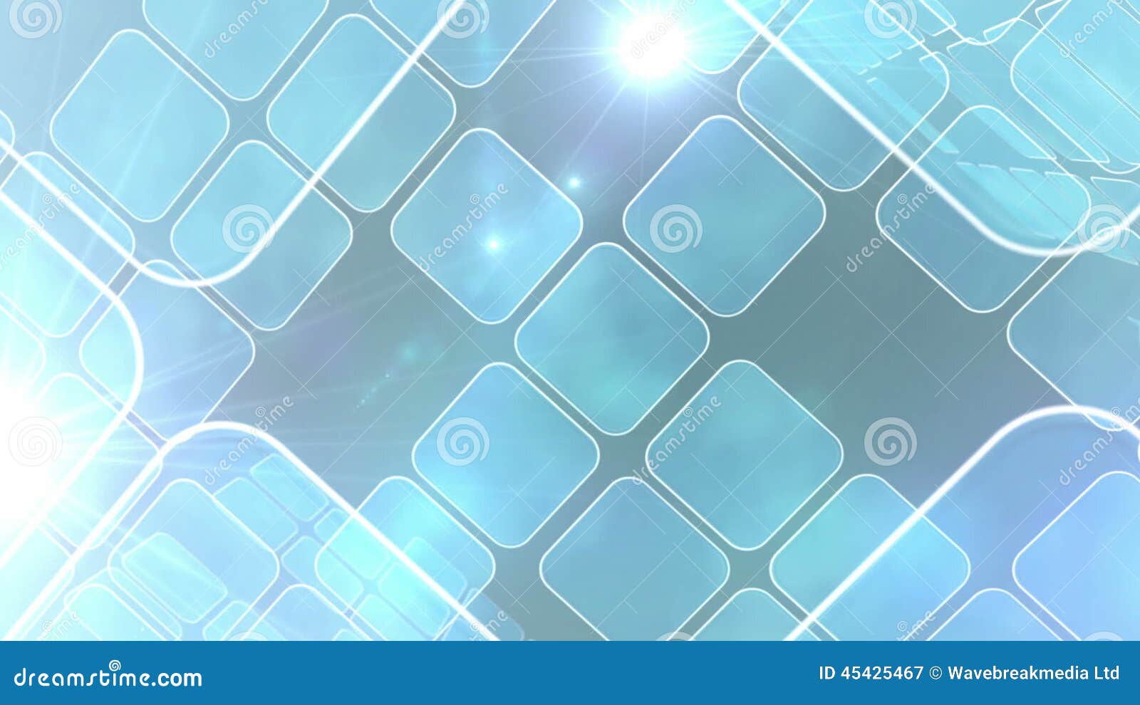 Blue Abstract Tiles on Light Background Stock Video - Video of blue ...