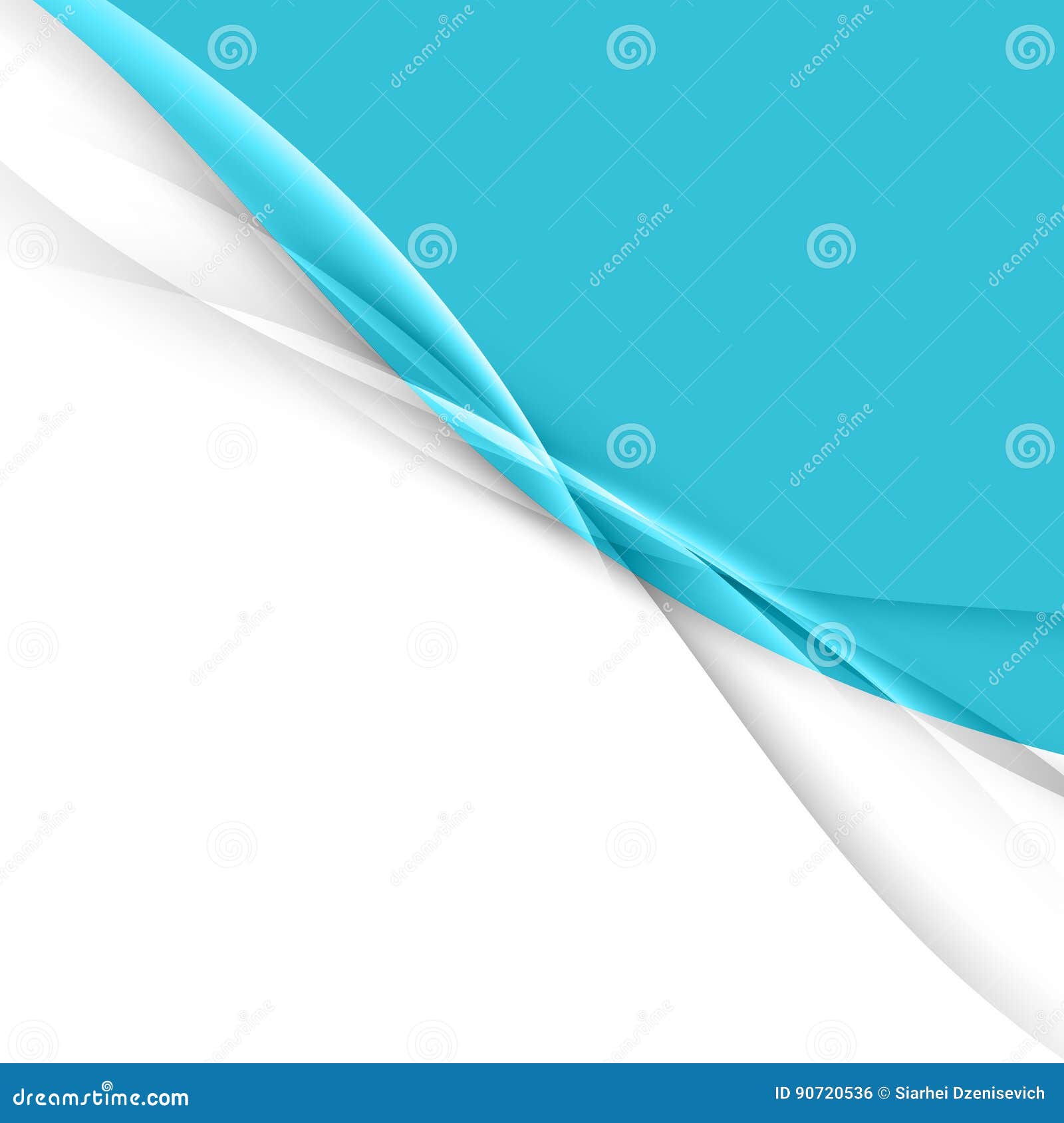 Blue Abstract Transparent Wave Layout Stock Vector - Illustration of ...