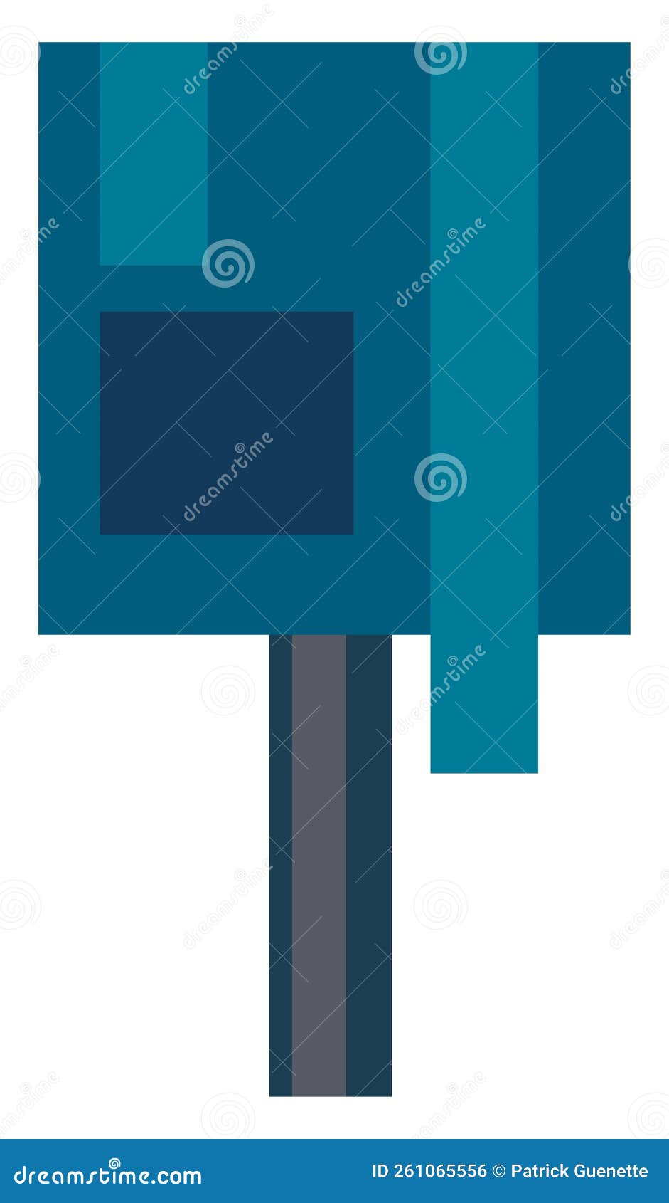 Blue abstract tree, icon stock vector. Illustration of abstract - 261065556