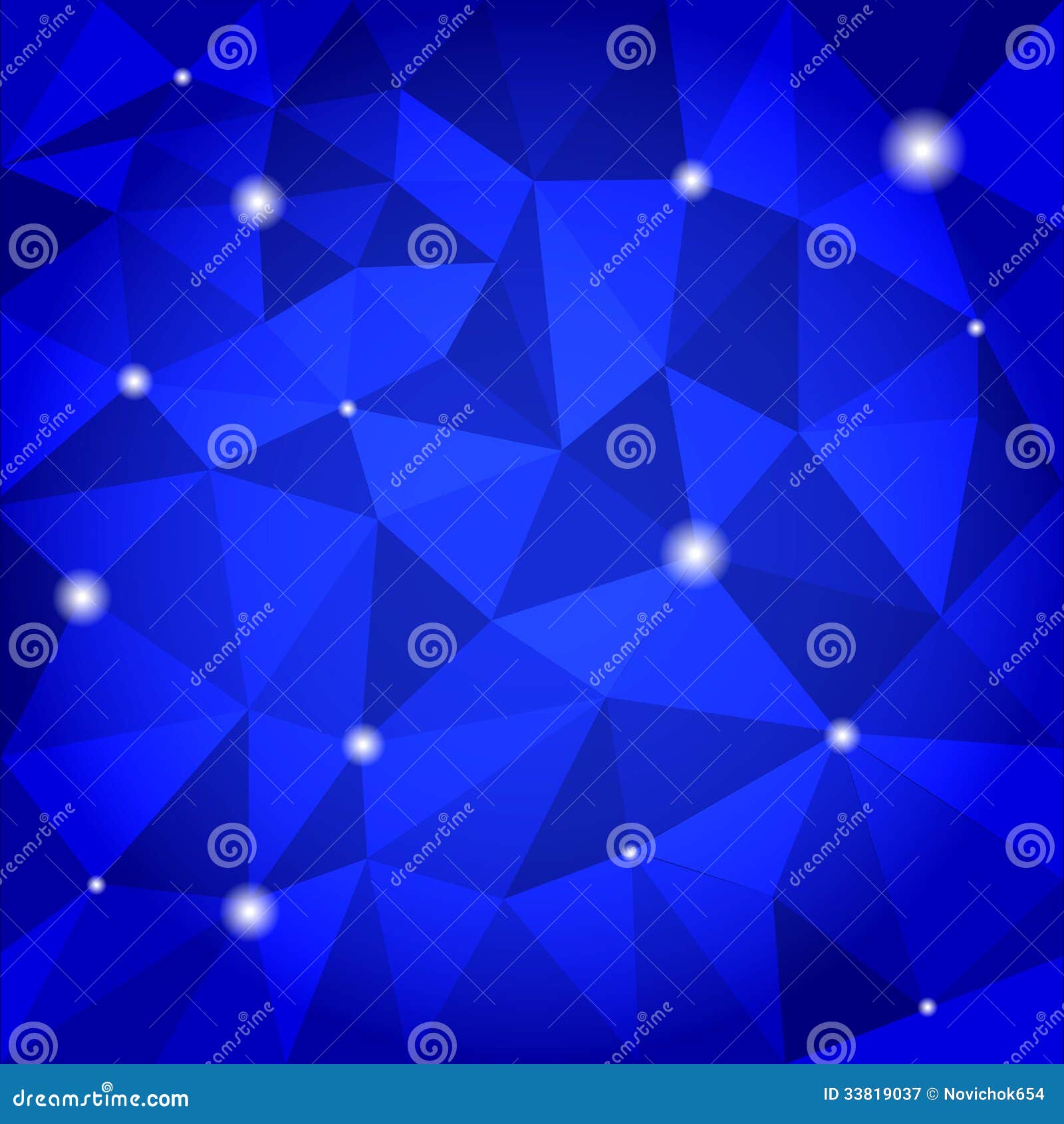 Blue Abstract Triangle Background Stock Vector - Illustration of ...