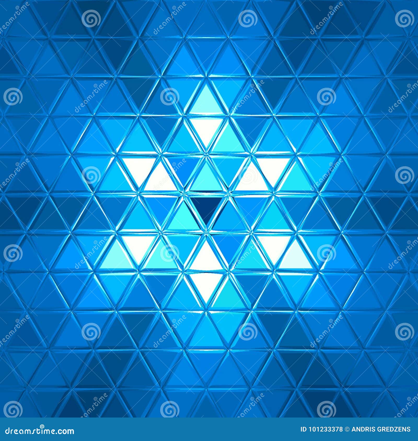 Blue Abstract Triangles Background Stock Illustration - Illustration of ...