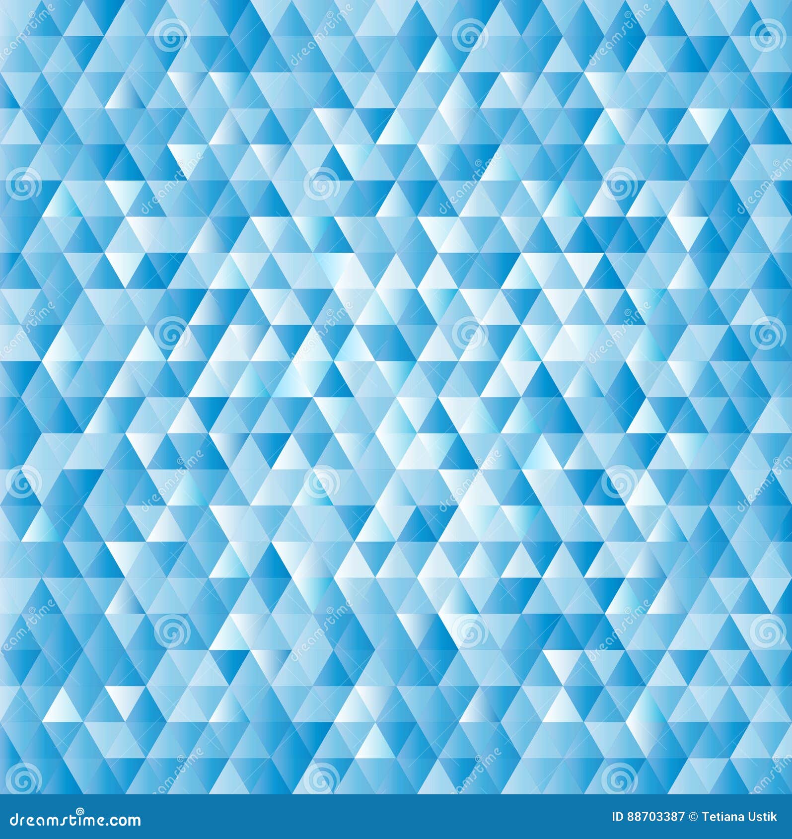 Blue Abstract Triangles Background Stock Vector - Illustration of ...
