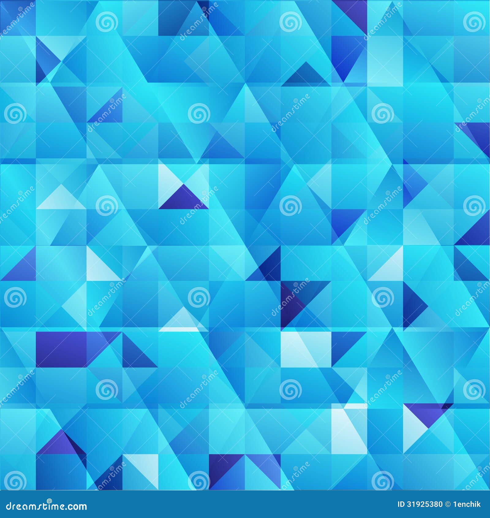 Blue Abstract Triangles Vector Background Stock Vector - Illustration ...