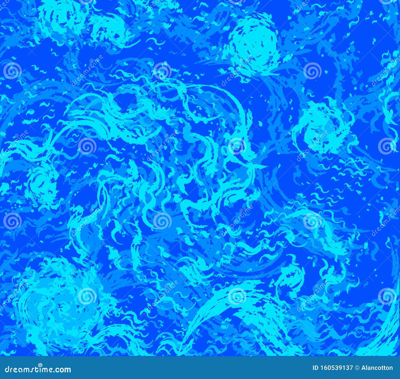 Blue Abstract Twirl Background Stock Vector - Illustration of twirl ...