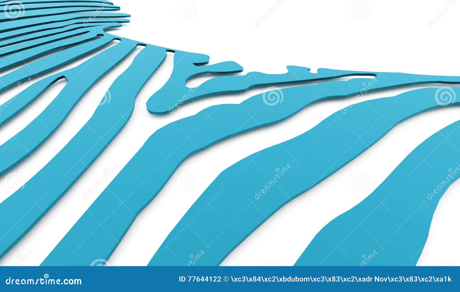Blue Abstract Twist Light Lines Stock Illustration - Illustration of ...