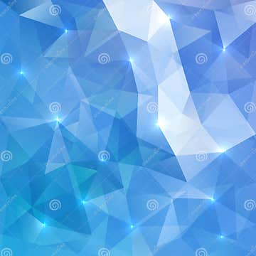 Blue Abstract Vector Shining Ice Background Stock Vector - Illustration ...