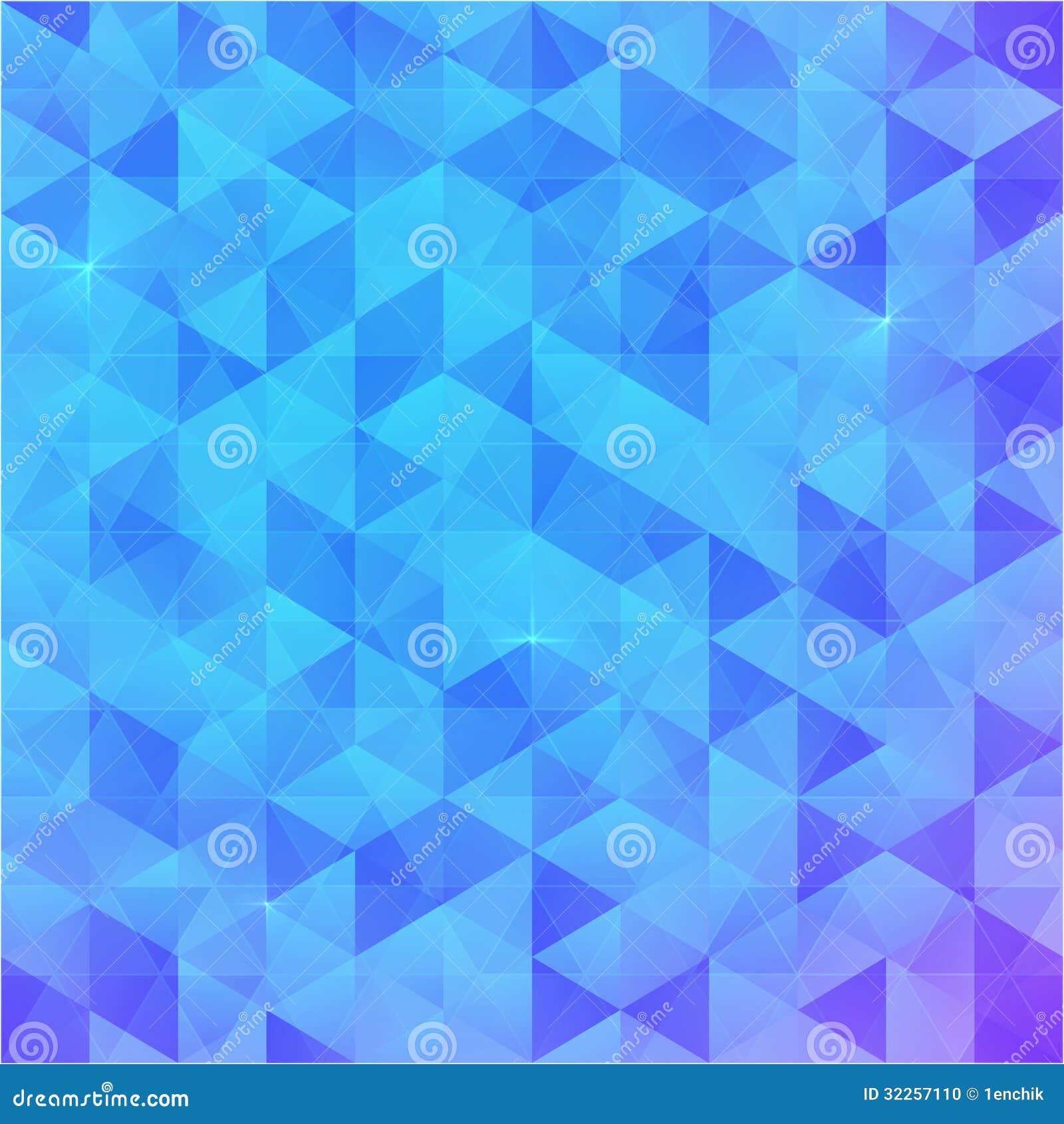 Blue Abstract Vector Triangles Background Stock Vector - Illustration ...