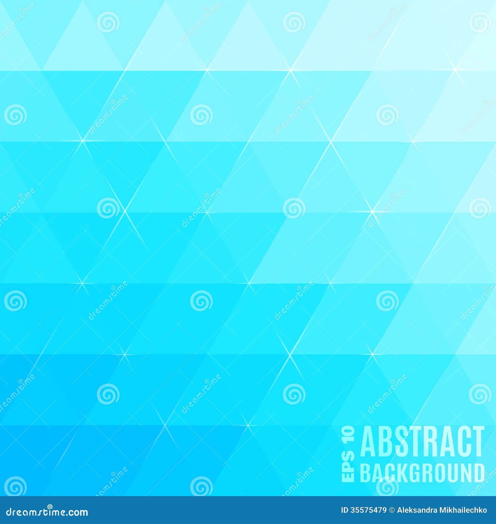 Blue Abstract Vector Triangles Background Stock Vector - Illustration ...
