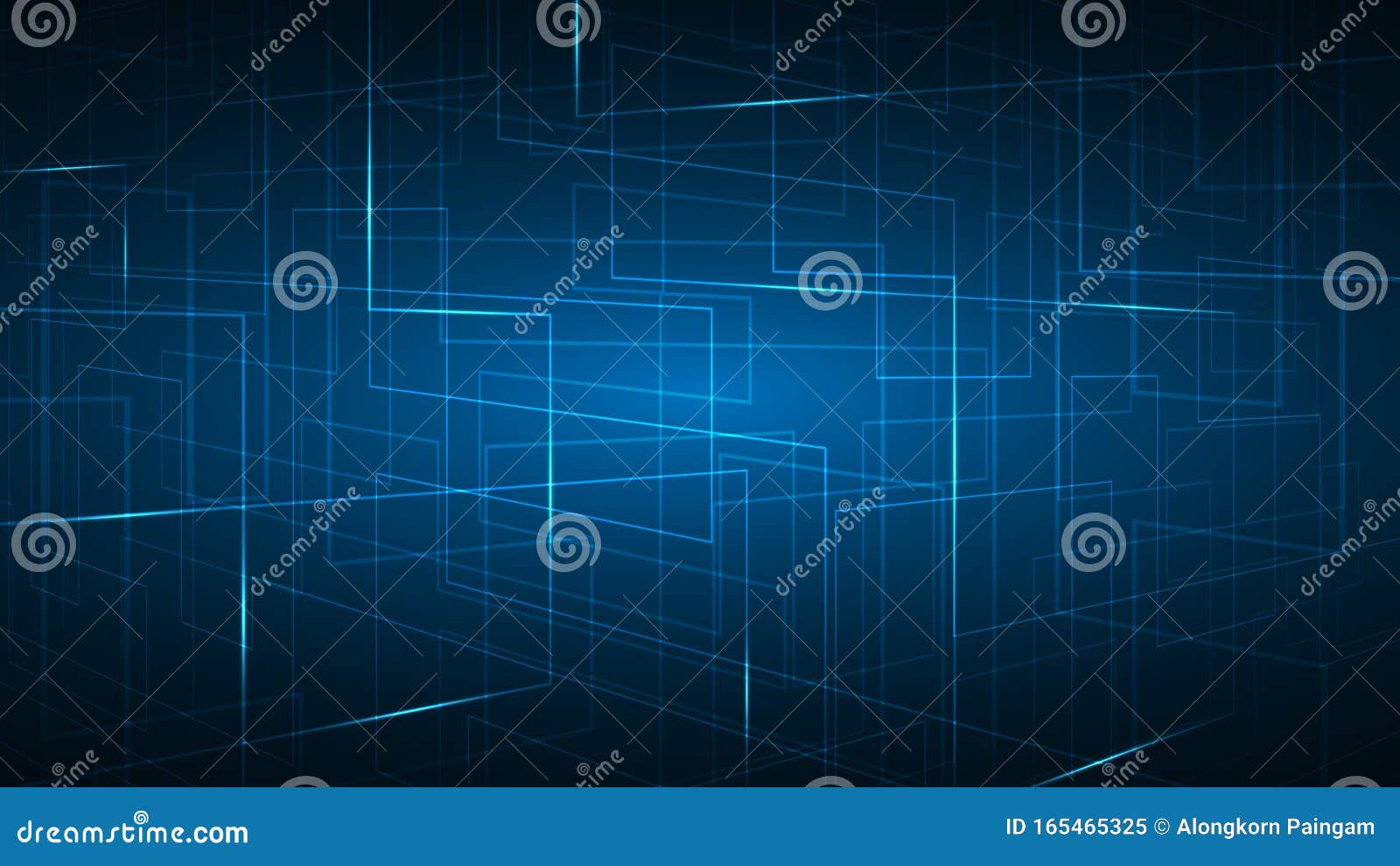 Visual Technology And Digital Connection Vector Illustration ...