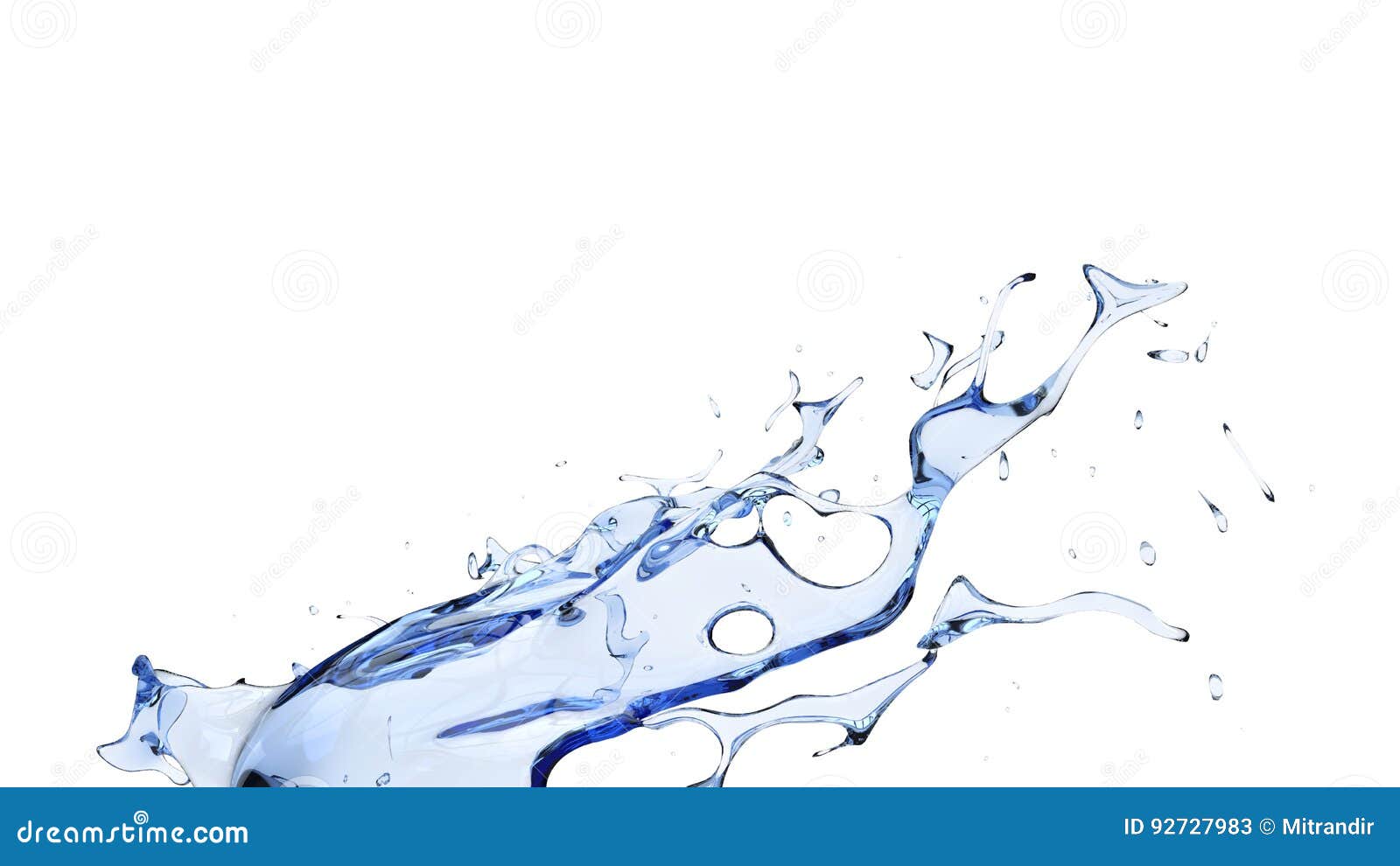 Blue abstract water splash stock image. Image of droplet - 92727983