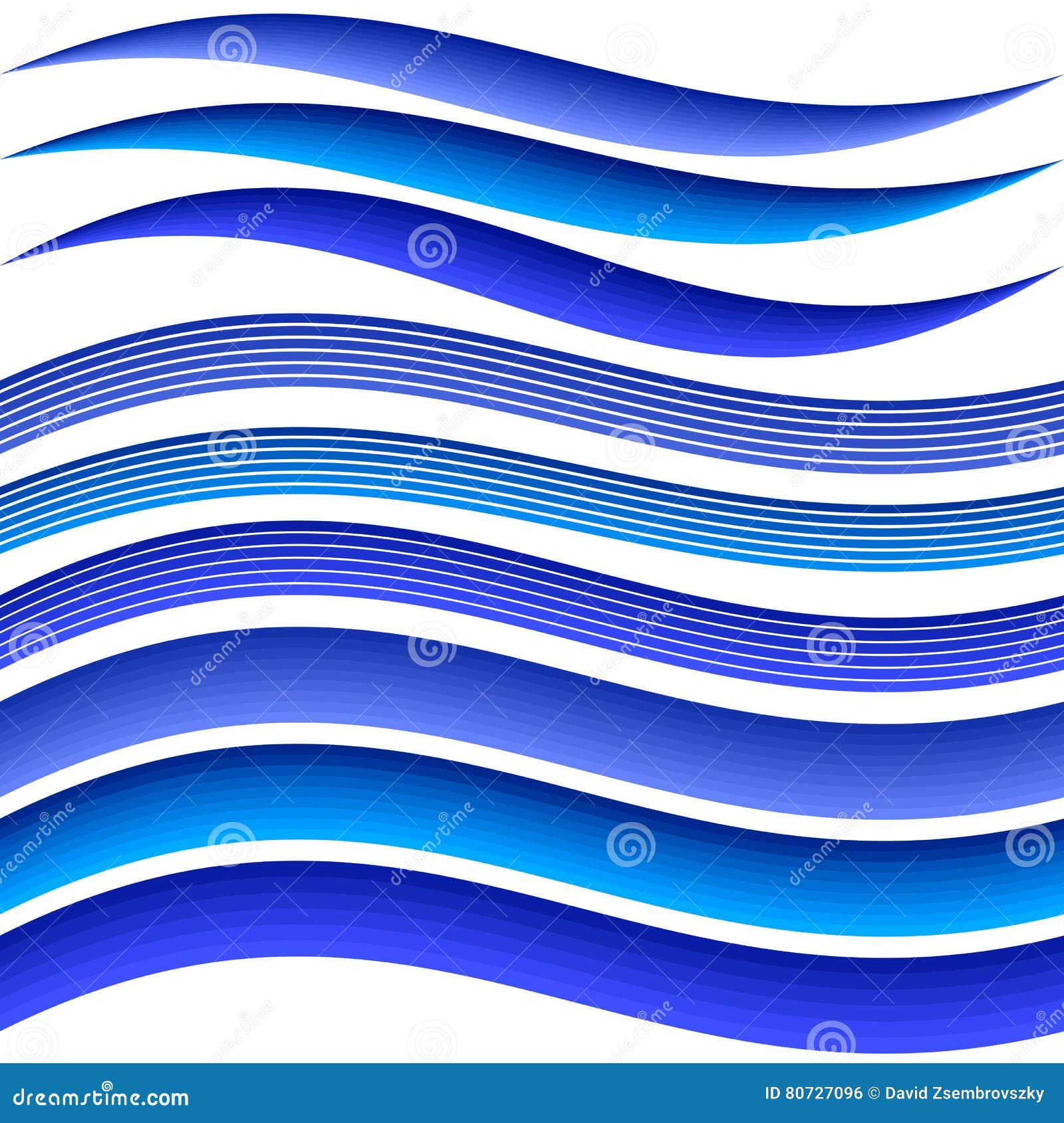 Blue Abstract Water Symbol Element Design Set Stock Vector ...
