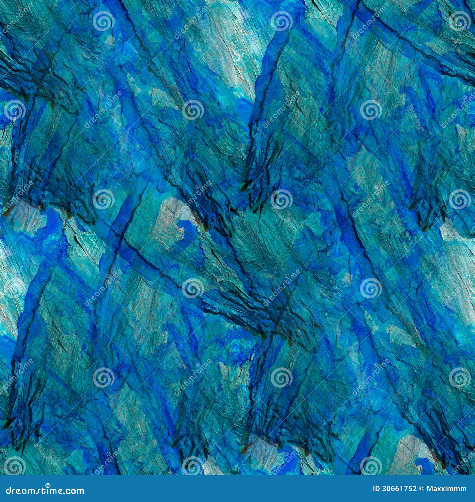 Blue Abstract Watercolor Art Seamless Texture Stock Illustration ...