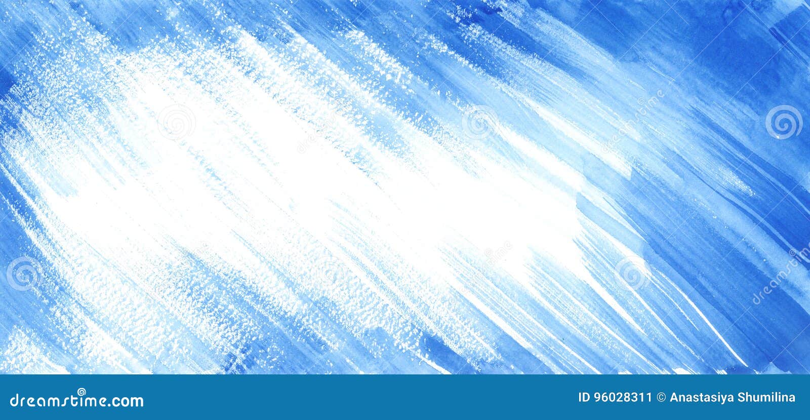 Blue Abstract Watercolor Background Design. Stock Illustration ...