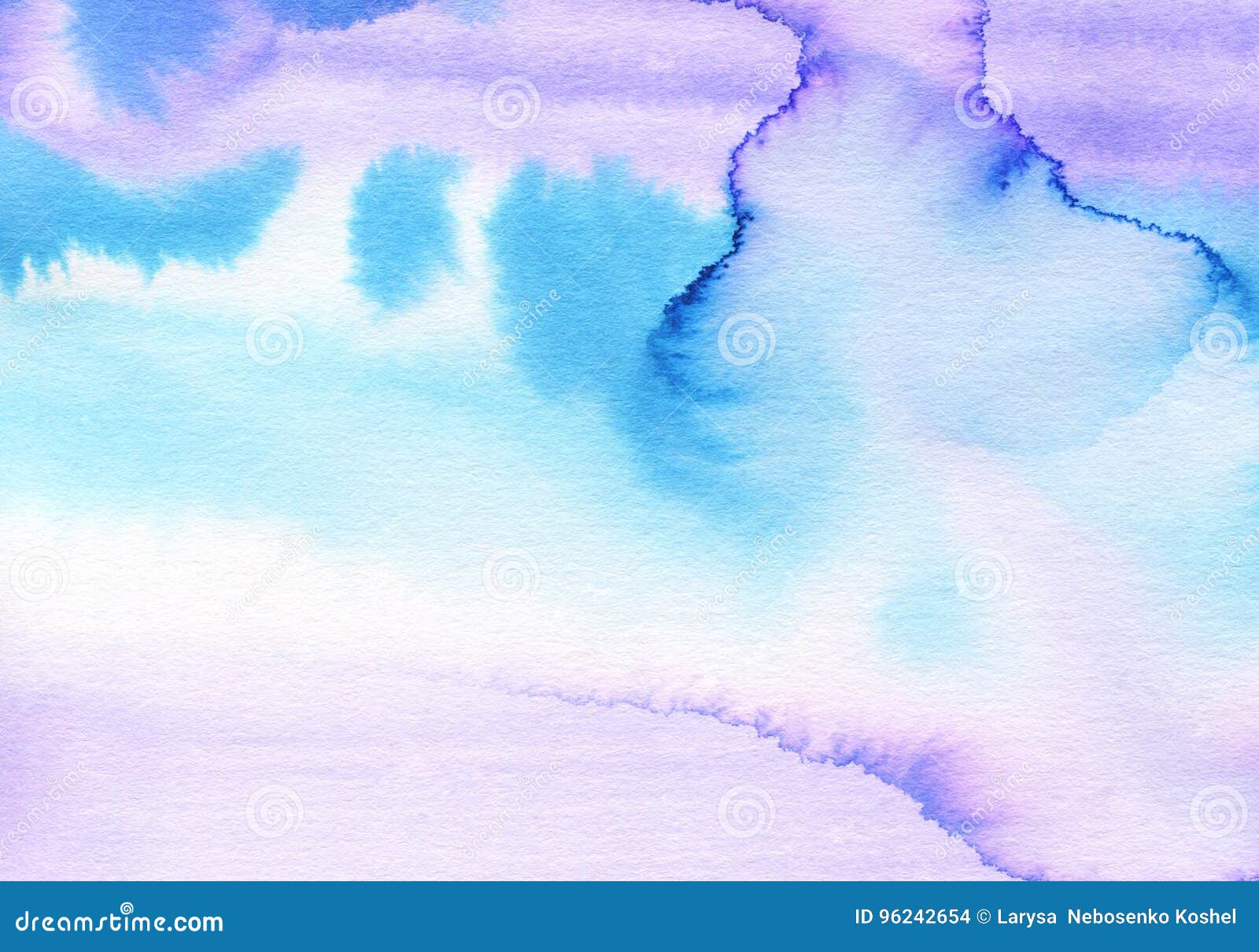 Blue Abstract Watercolor Background Stock Illustration - Illustration ...