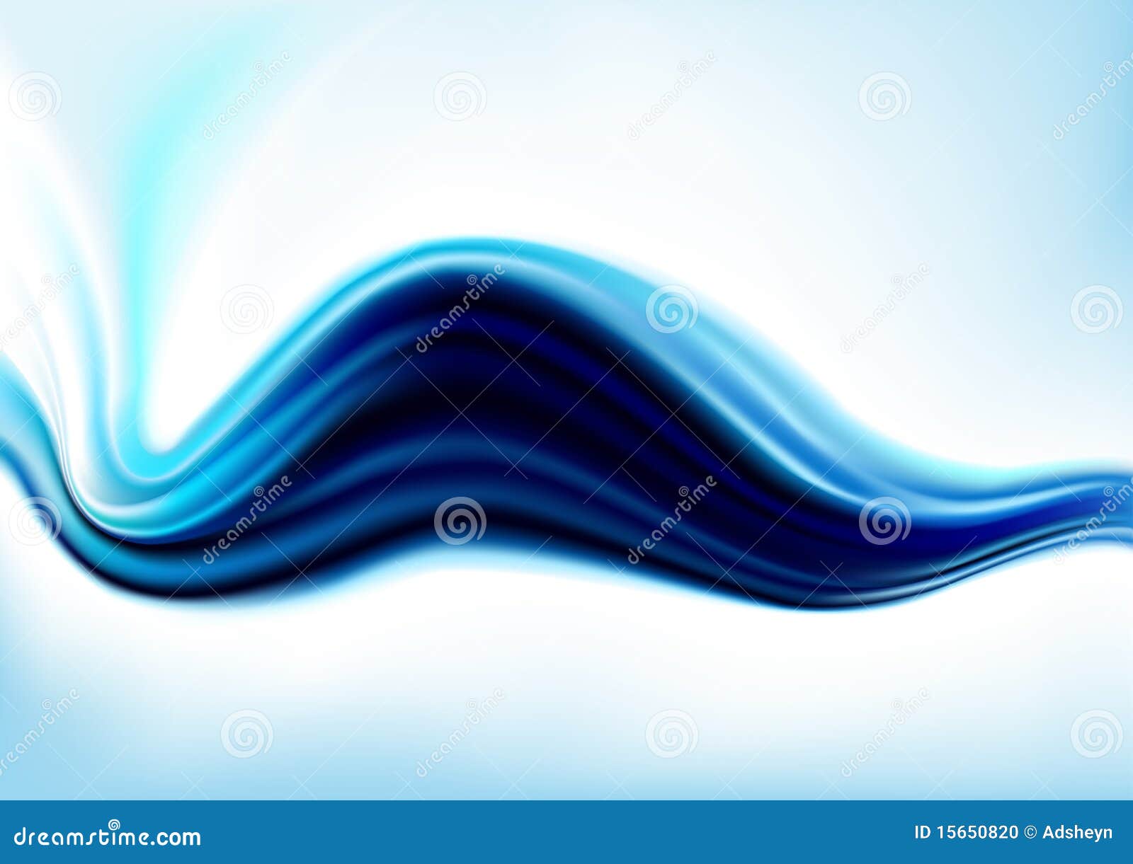 Blue abstract wave stock vector. Illustration of concept - 15650820