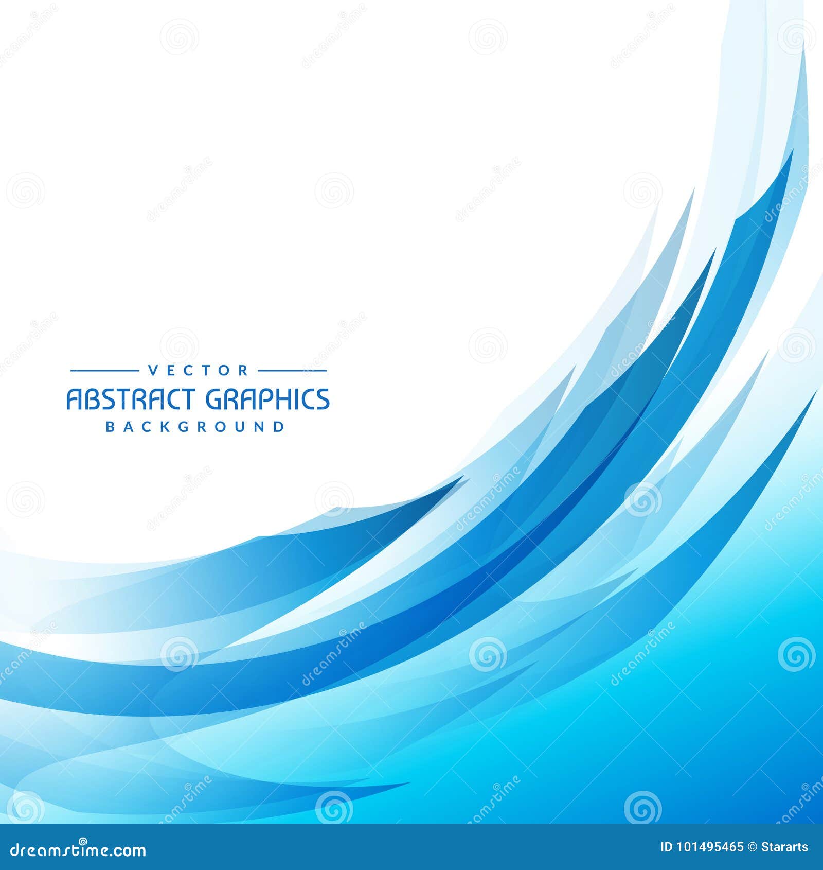 Blue Abstract Wave Background Stock Vector - Illustration of wave ...