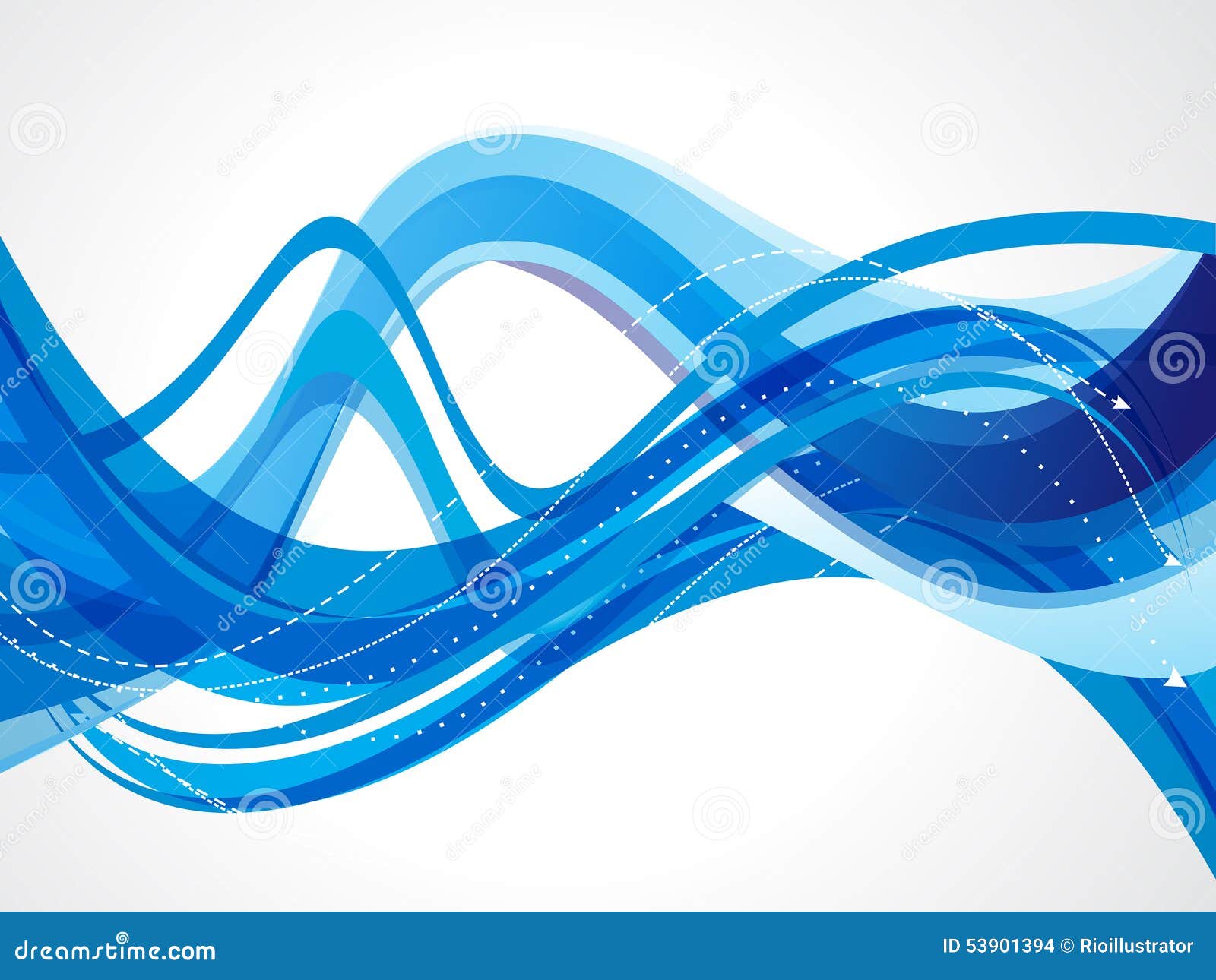 Blue Abstract Wave Background Stock Vector - Illustration of cool ...