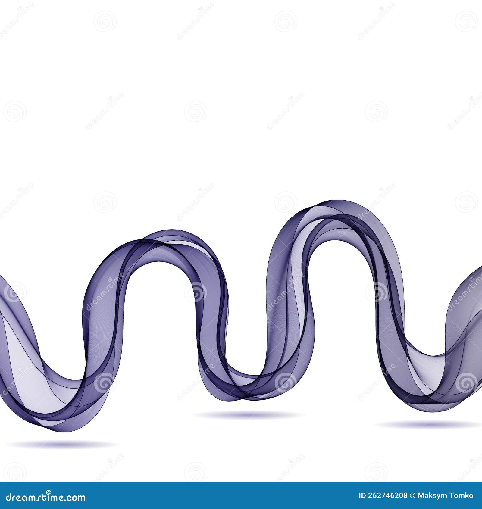 Blue Abstract Wave Pattern. Abstract Design Element. Template for ...