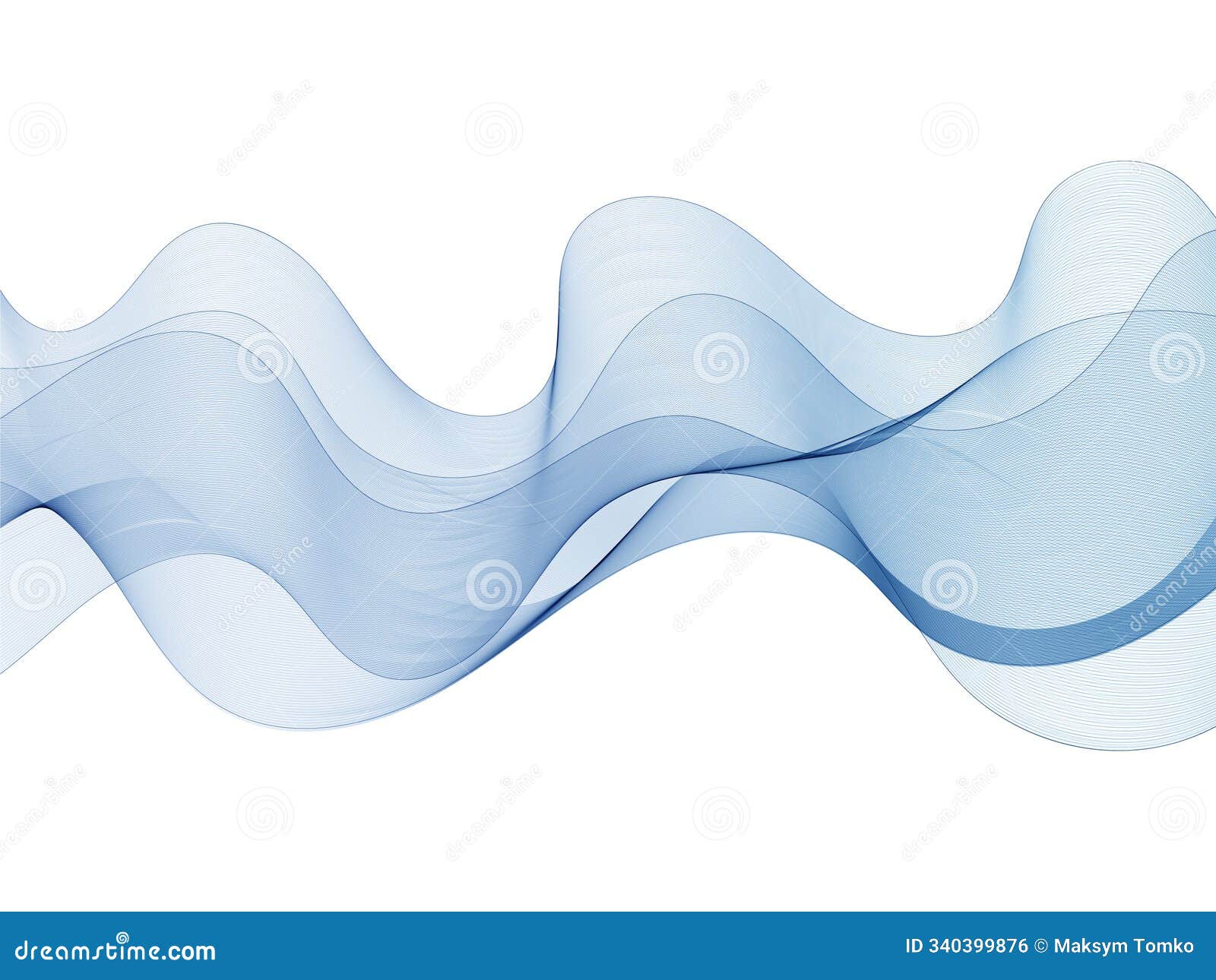 Blue Abstract Wave. Presentation Template. Layout for Advertising. Eps 10 Stock Illustration ...
