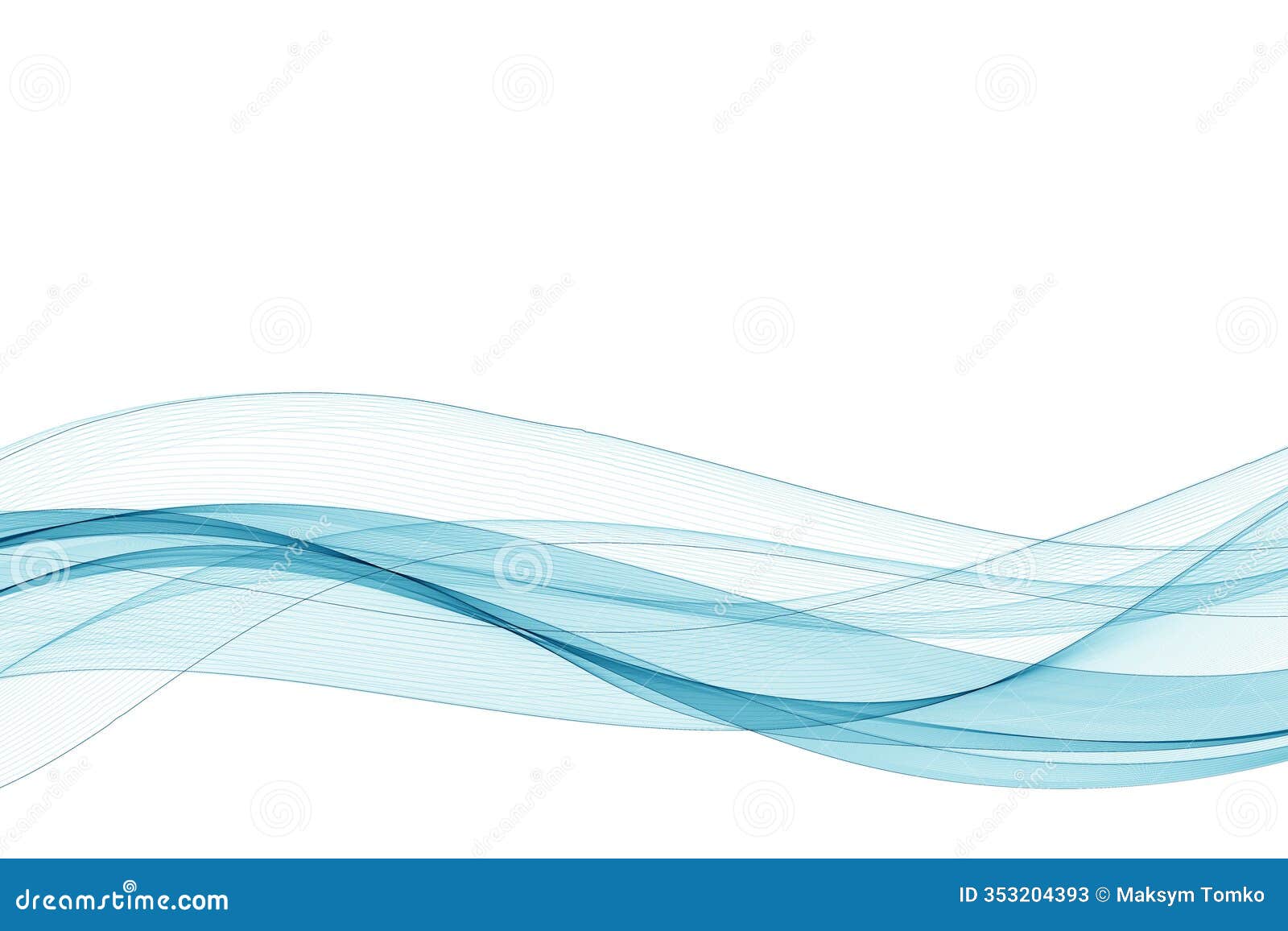 Blue Abstract Wave. Presentation Template. Layout for Advertising. Eps 10 Stock Illustration ...
