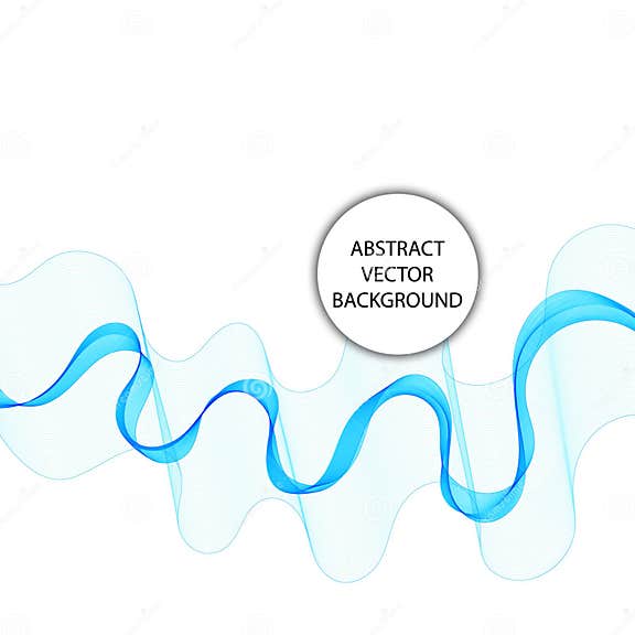 Blue Abstract Wave. Presentation Template. Layout for Advertising. Eps 10 Stock Illustration ...