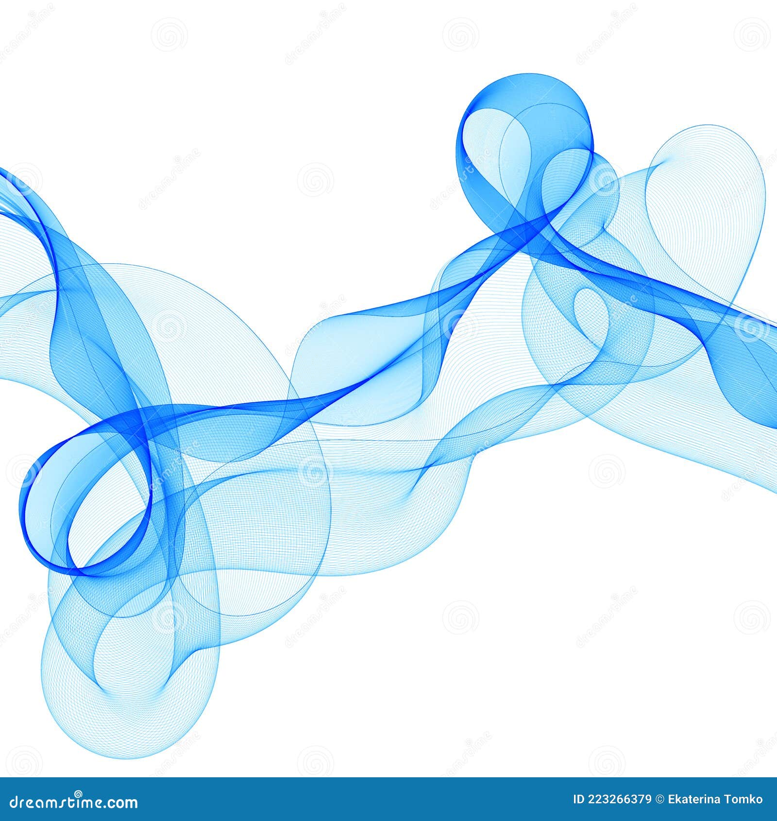 Blue Abstract Wave, Windy Background. Design. Eps 10 Stock Illustration ...