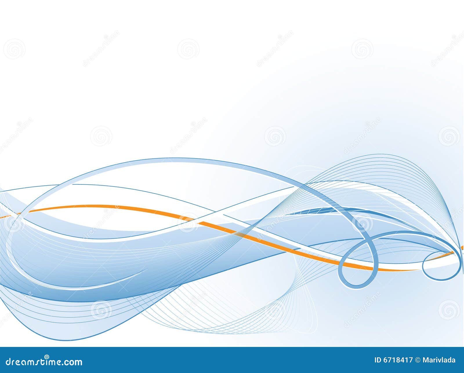 Blue Abstract Wavy Backdrop Stock Vector - Illustration of style ...