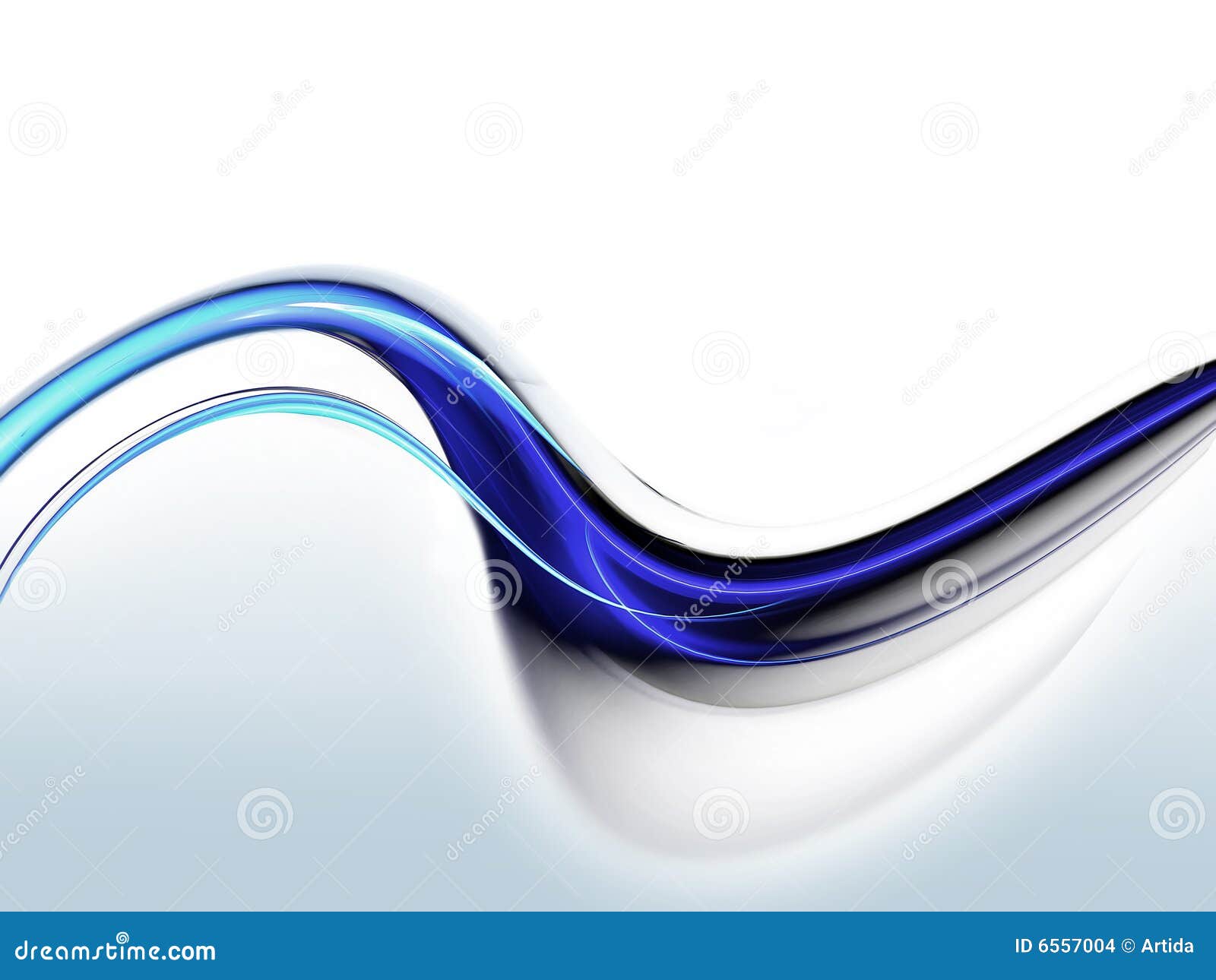 Blue Abstract Wavy Background Stock Illustration - Illustration of ...