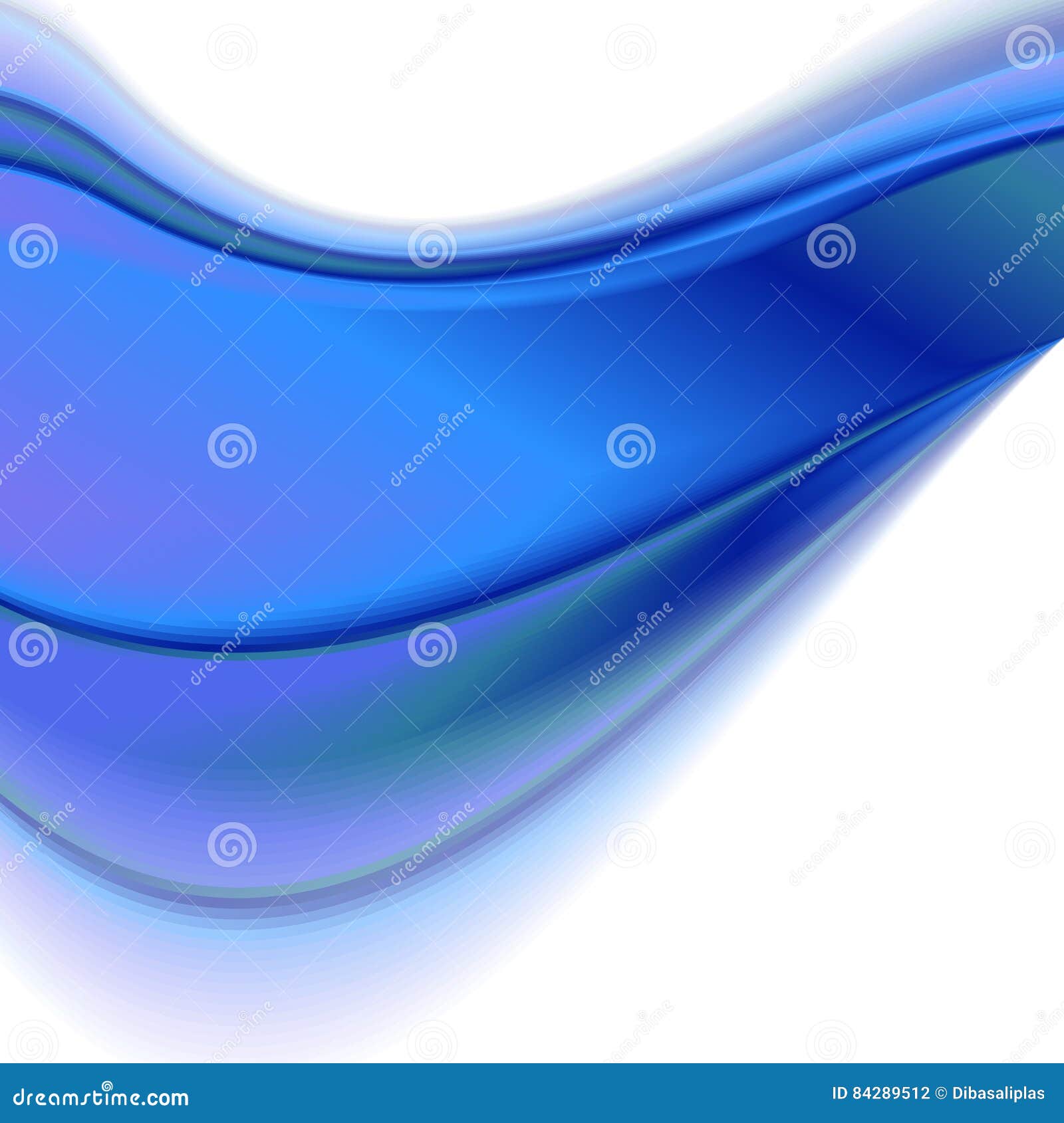 Blue Abstract Wavy Background. Stock Vector - Illustration of ...