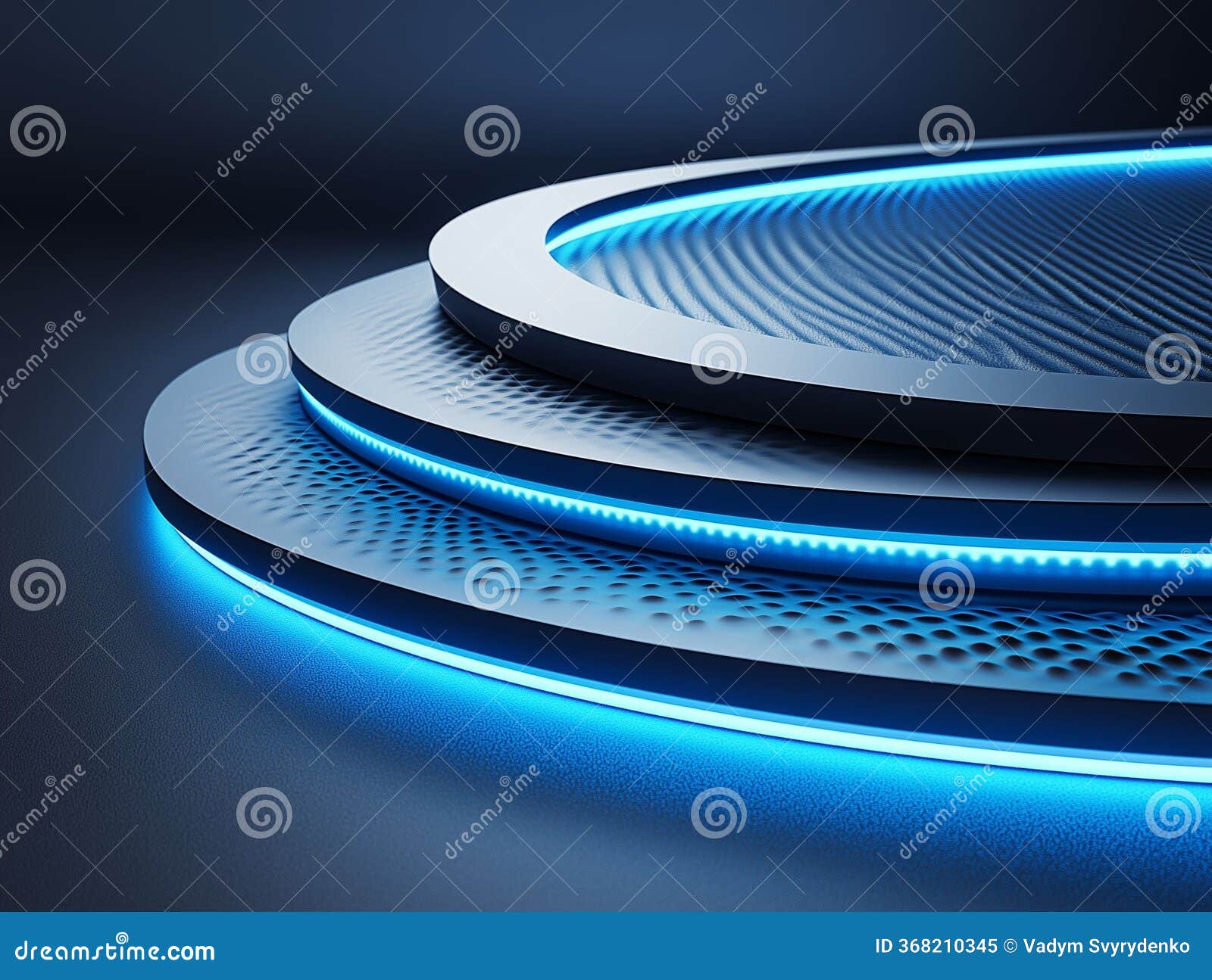 Futuristic Ceiling Design With Ambient Lighting Royalty-Free Stock ...