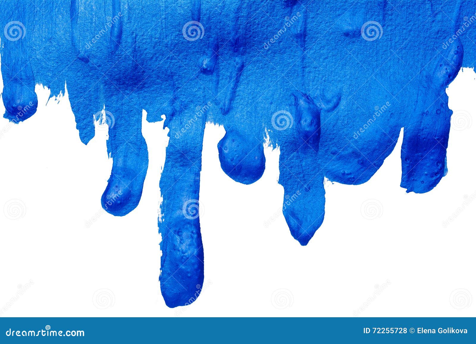 Blue Acrylic Background with Drips Stock Photo - Image of shiny ...