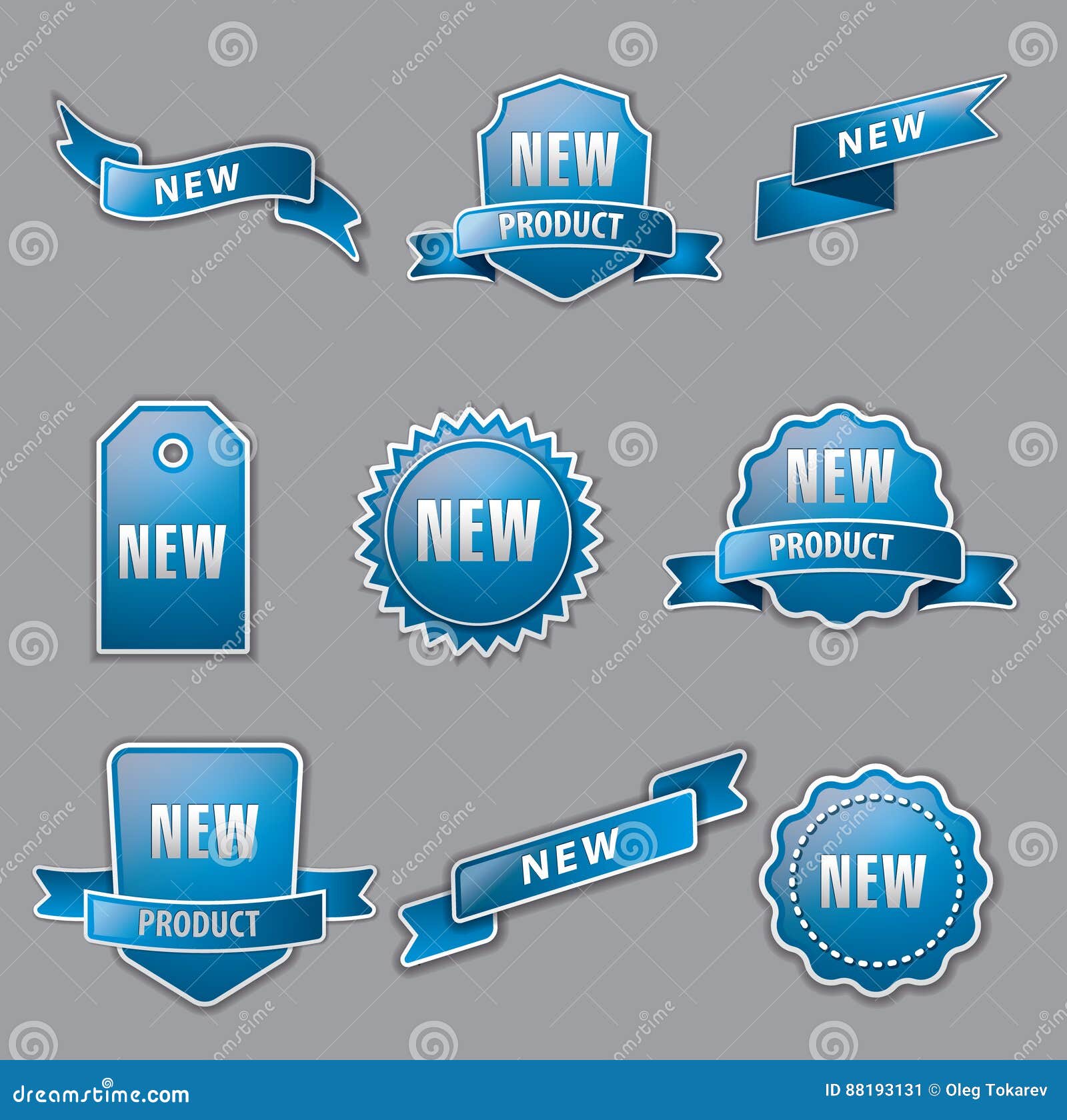 Blue advertising banners stock illustration. Illustration of price ...